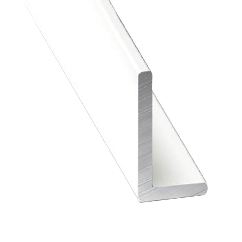 Perfil forma ángulo de aluminio blanco, Alt.1.5 x An.2 x L.200 cm ...