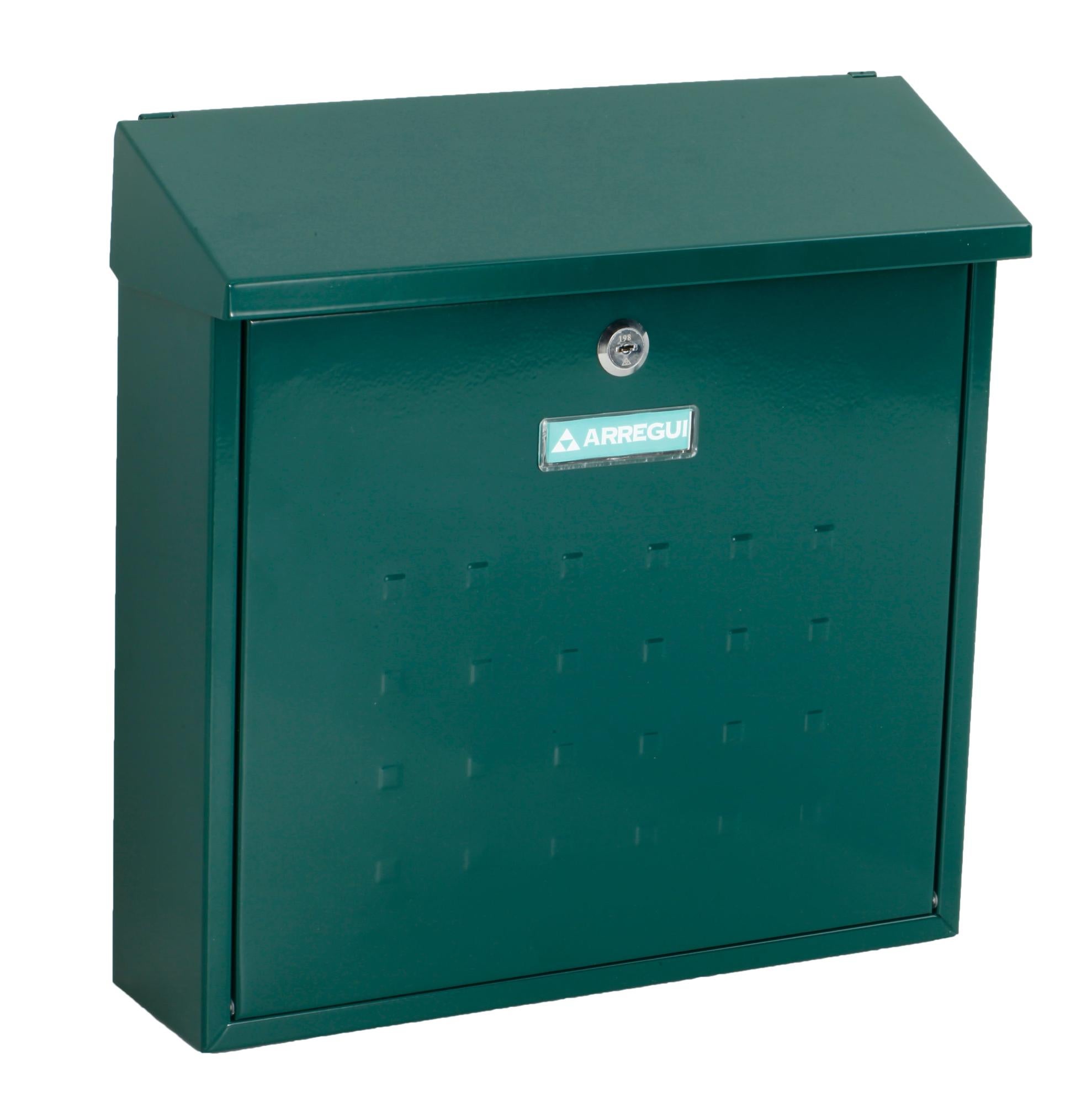 Buzón de acero en verde de 37x37x12 cm | Leroy Merlin