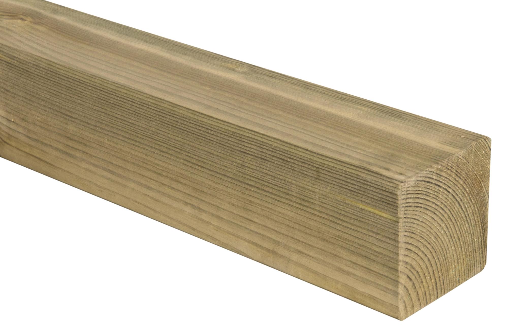 Poste de madera marrón de 6x6x180 cm | Leroy Merlin