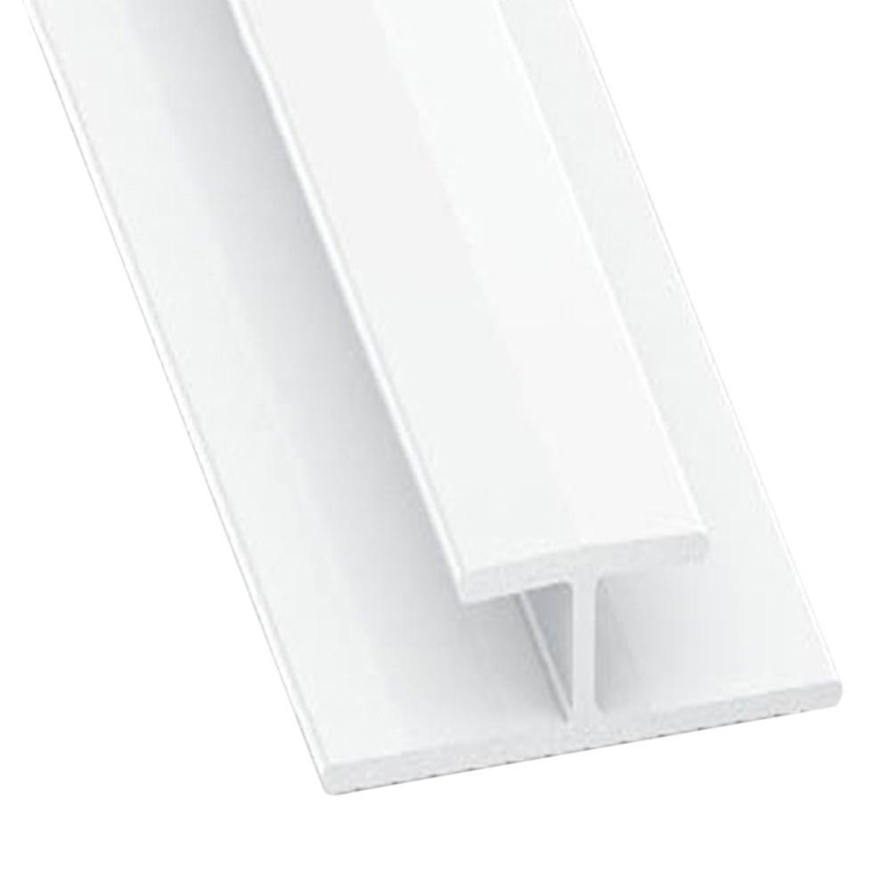 Perfil forma en H de pvc blanco Al.2.2 x An.1.1 x L.200 cm | Leroy Merlin