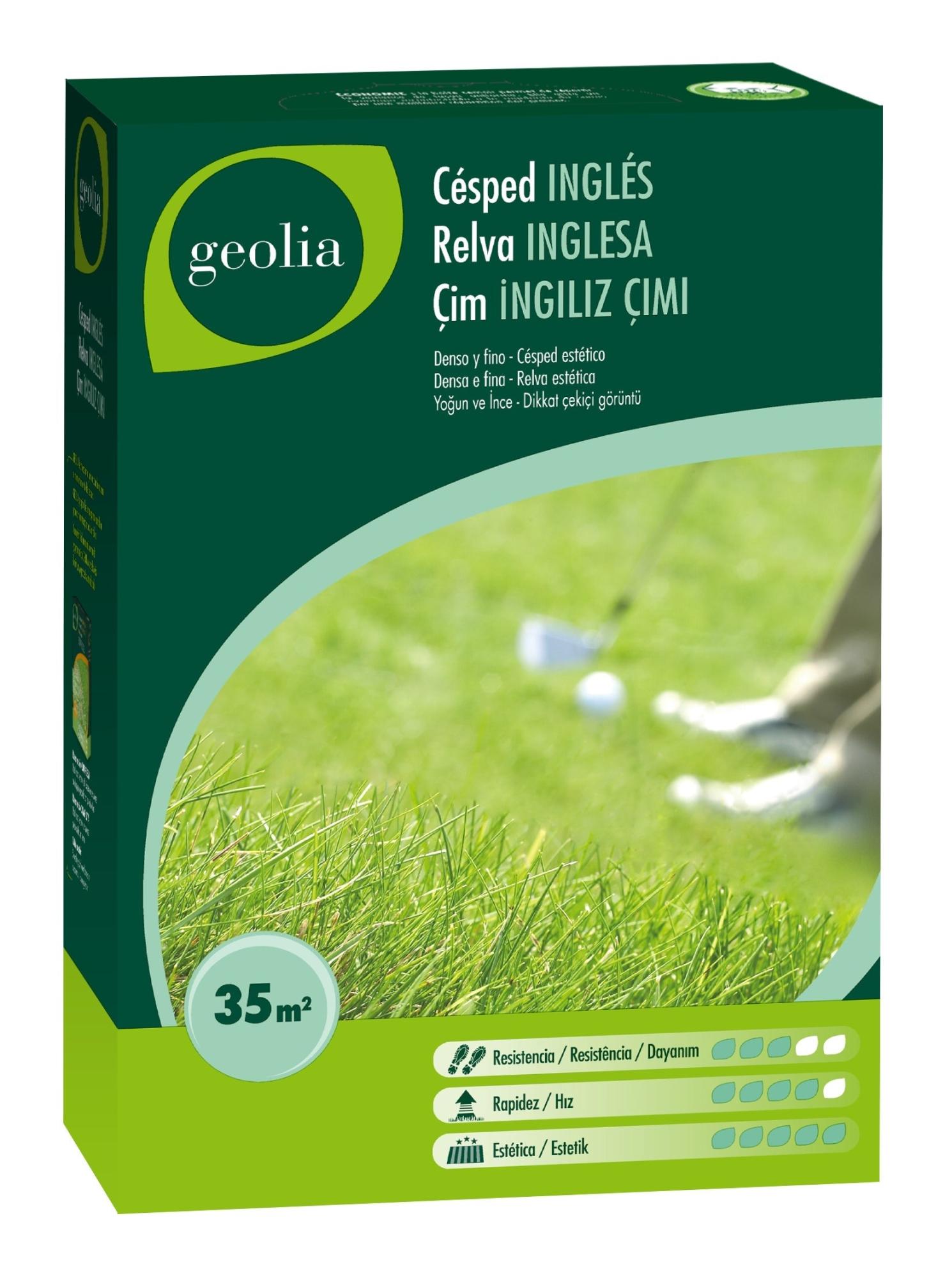 Césped Inglés GEOLIA 1.000kg para terrenos de menos de 100 m² | Leroy Merlin