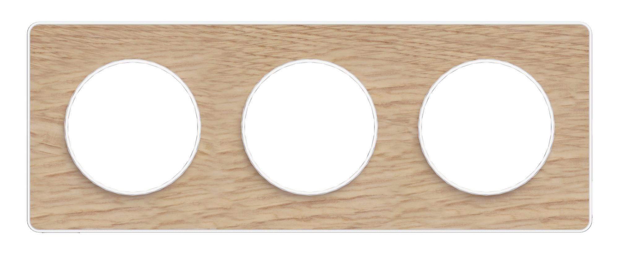 Marco triple schneider odace madera natural - Elmandela
