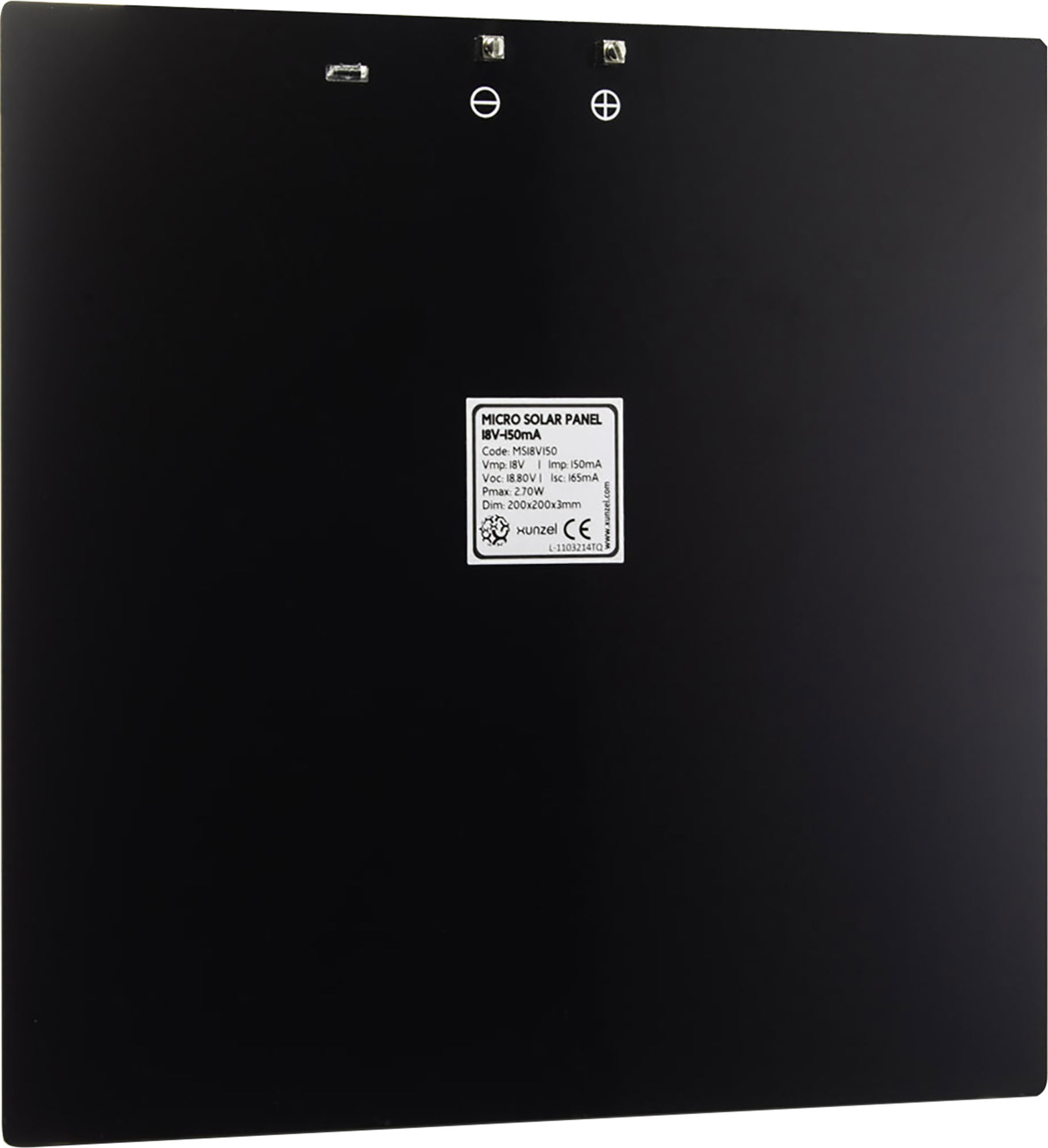 Micro panel Solar fotovoltaico de alta eficiencia MICROSOLAR-XUNZEL-18V-150mA | Leroy Merlin