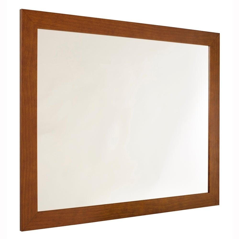 Espejo enmarcado rectangular Roma rojo 80 x 100 cm | Leroy Merlin