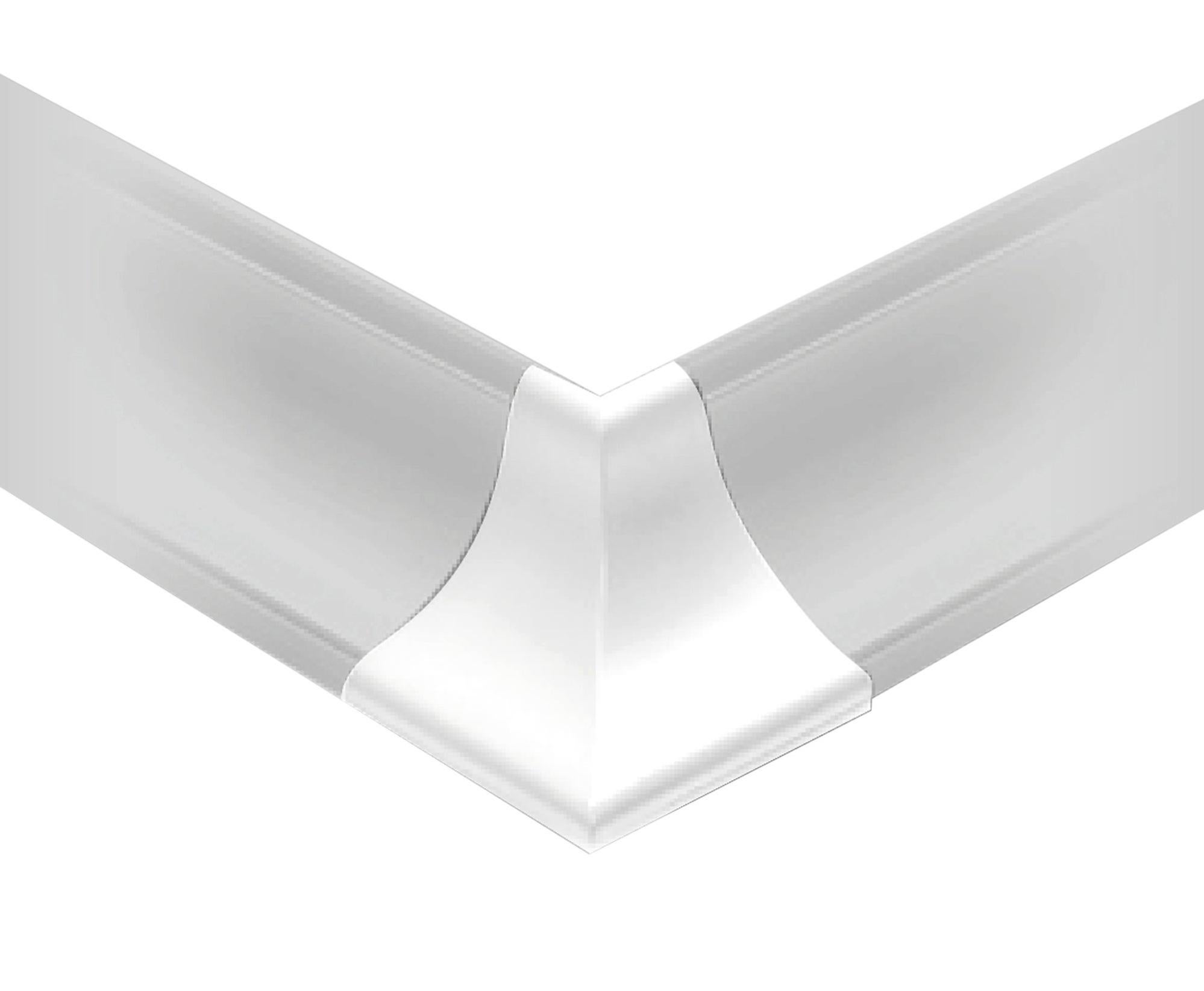 Esquinera de copete cóncavo DELINIA para cocina color blanco | Leroy Merlin