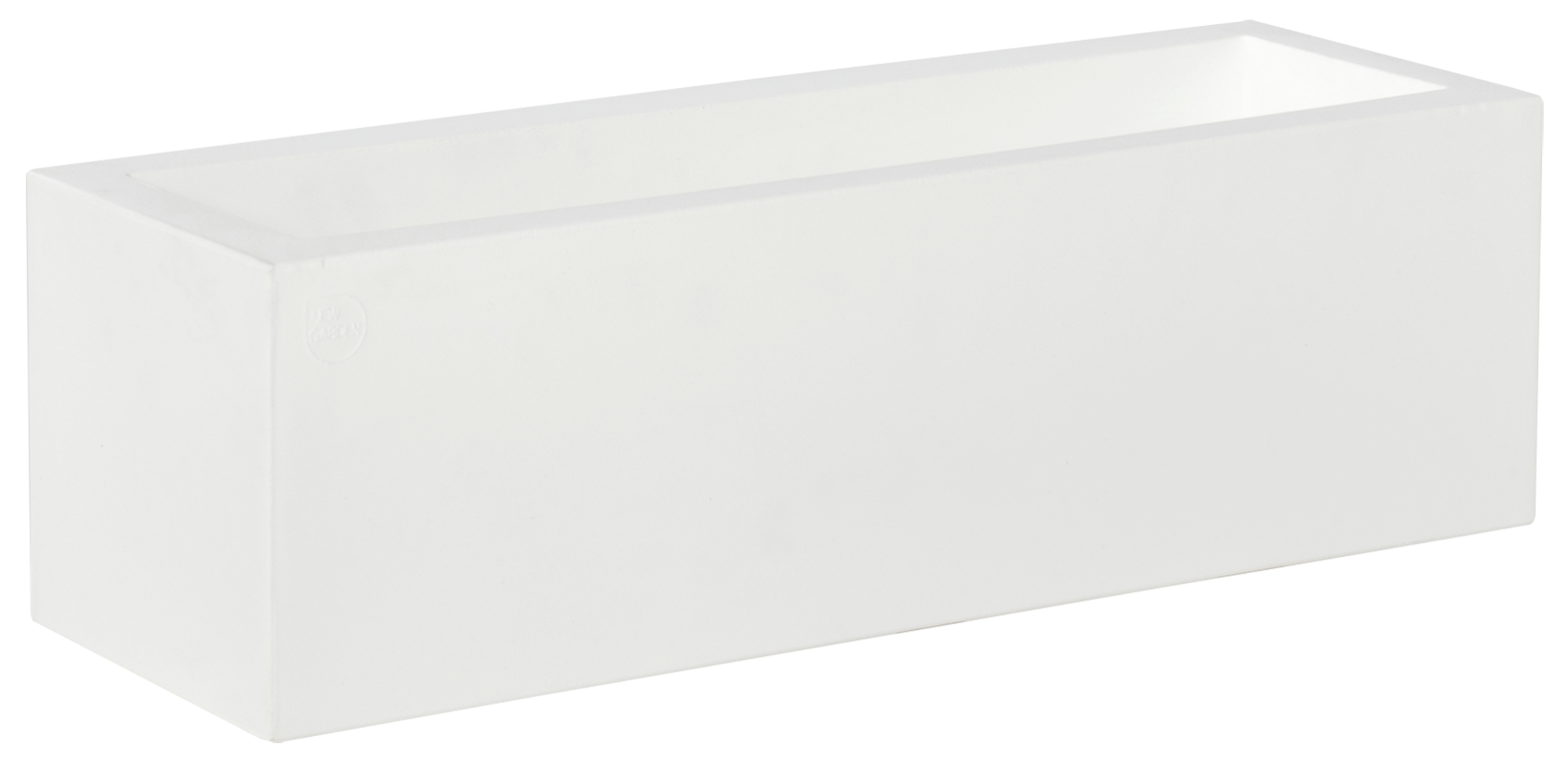 Jardinera de plástico Jara blanco 60x20 cm | Leroy Merlin