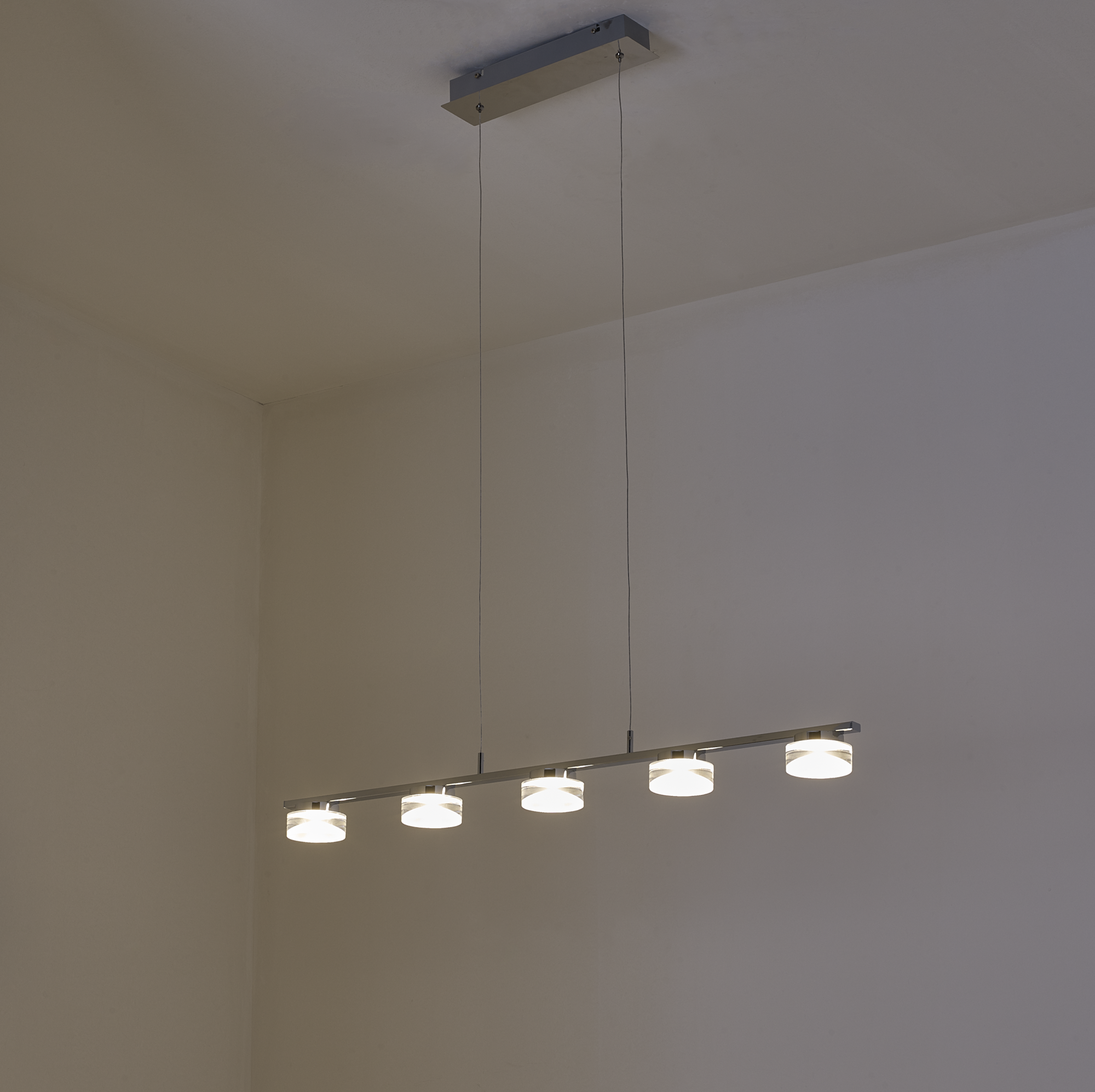 Lámpara de techo led Basel gris INSPIRE 5 luces | Leroy Merlin