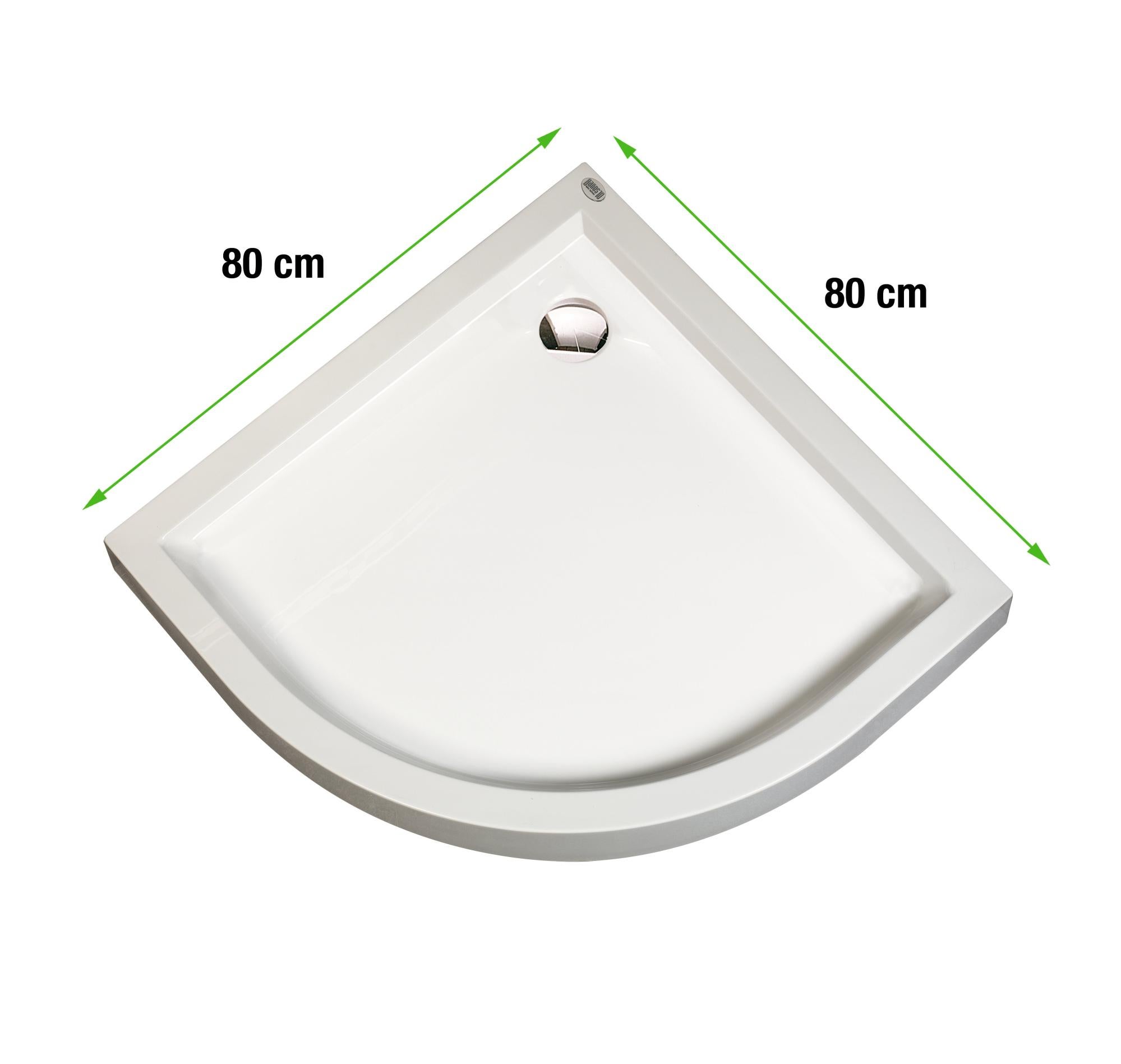 Plato de ducha Evolution 80x80 cm blanco | Leroy Merlin