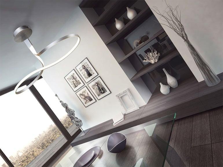 Lámpara de techo led integradoNur gris 1 luz | Leroy Merlin