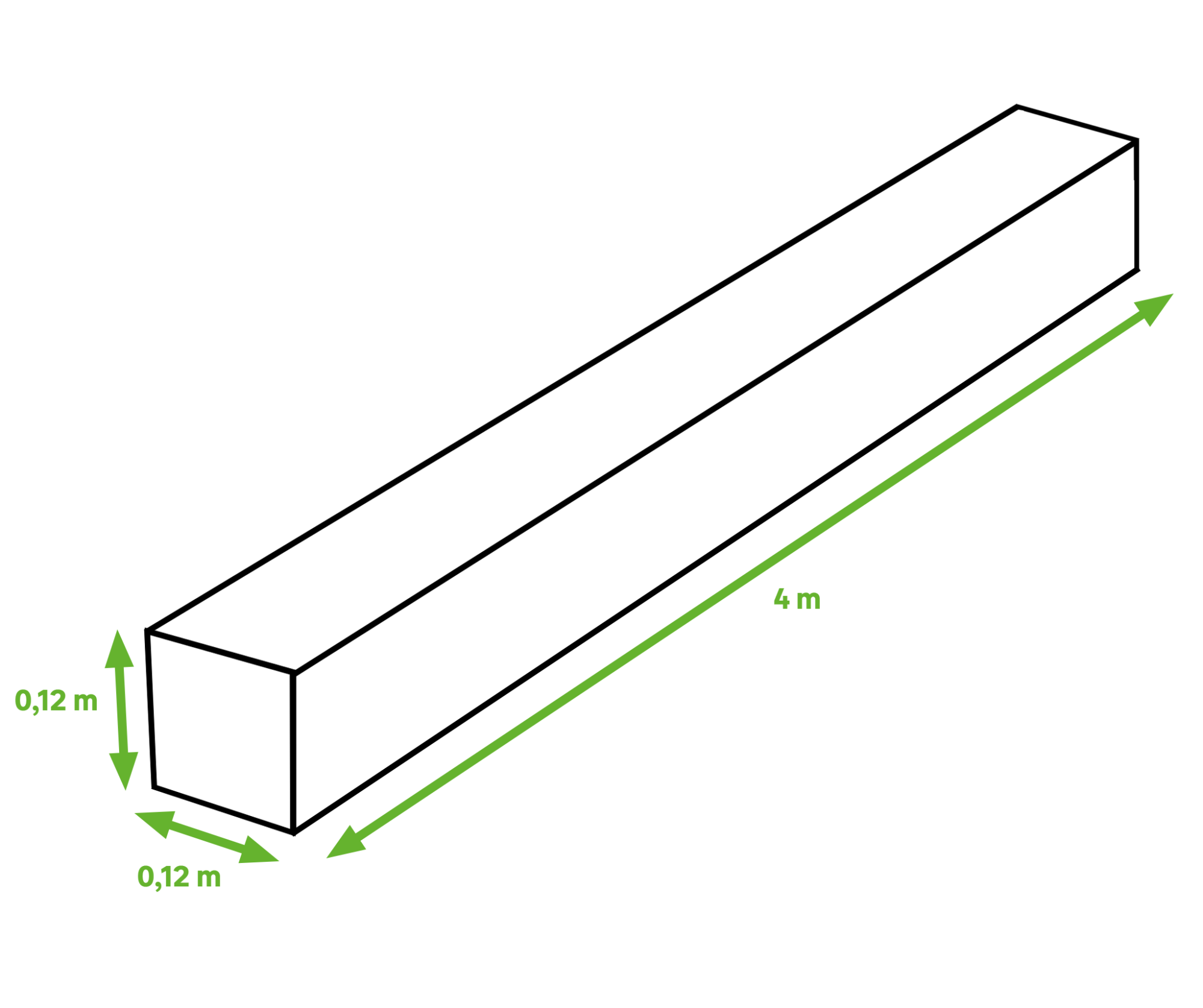 Viga madera laminada cepillada 120 x 120 mm x 4 m | Leroy Merlin
