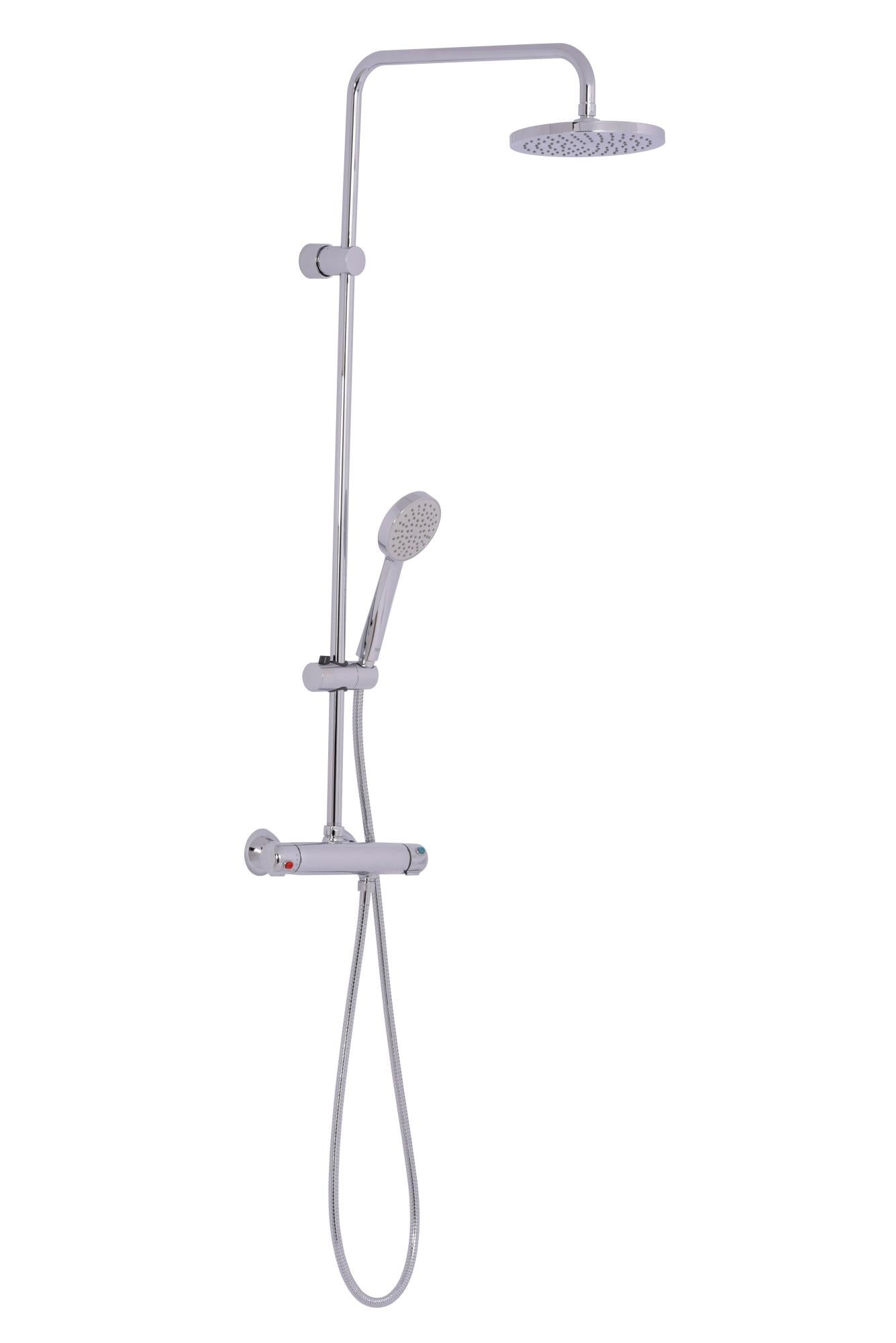 Columna de ducha termostática ROCA Mitos gris cromado | Leroy Merlin