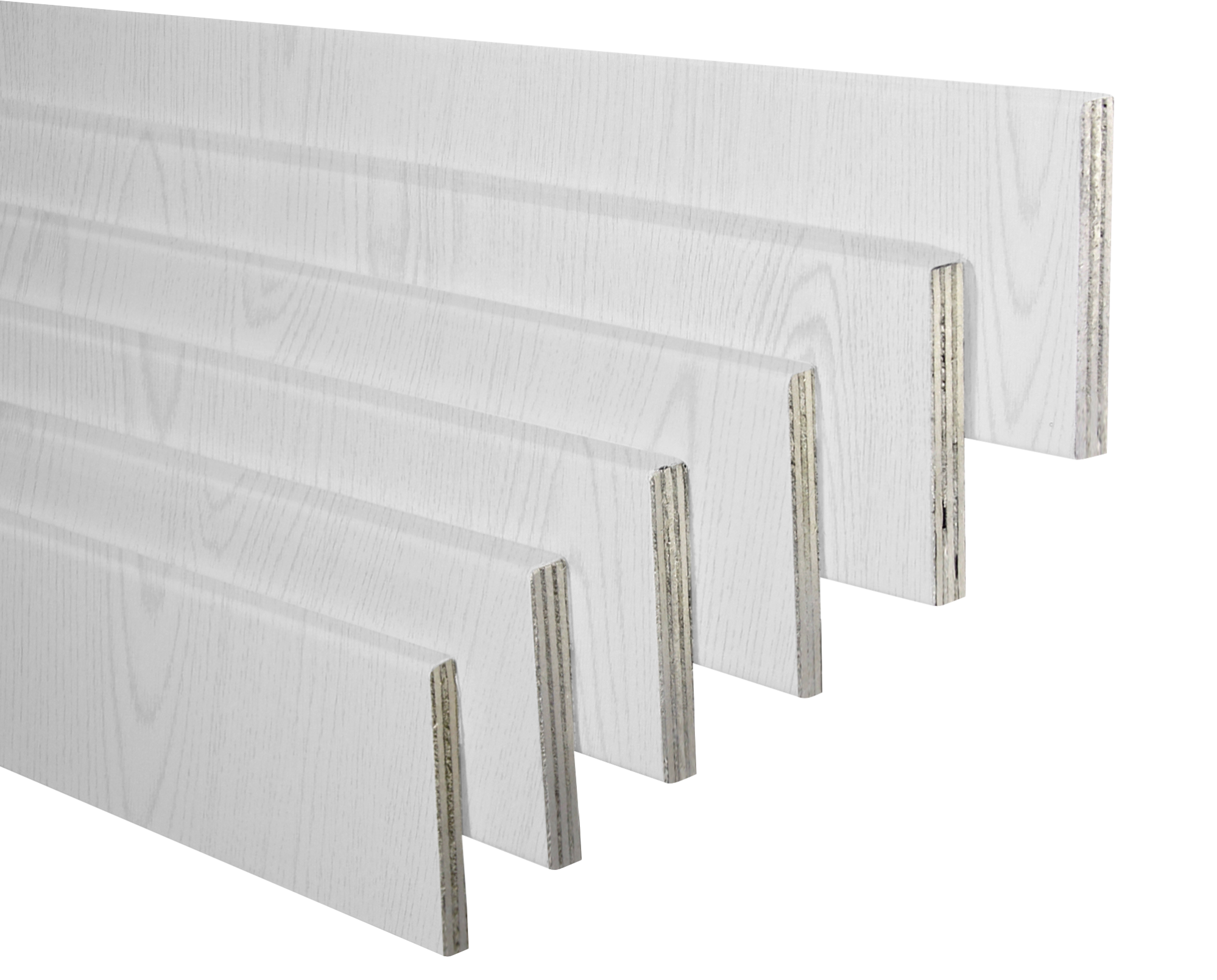 Pack de 5 TAPETAS MDF canarias blanco 70 x 10 mm | Leroy Merlin