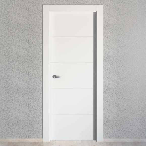 Puerta Lucerna Plus blanco de apertura derecha de 82,5 cm | Leroy Merlin