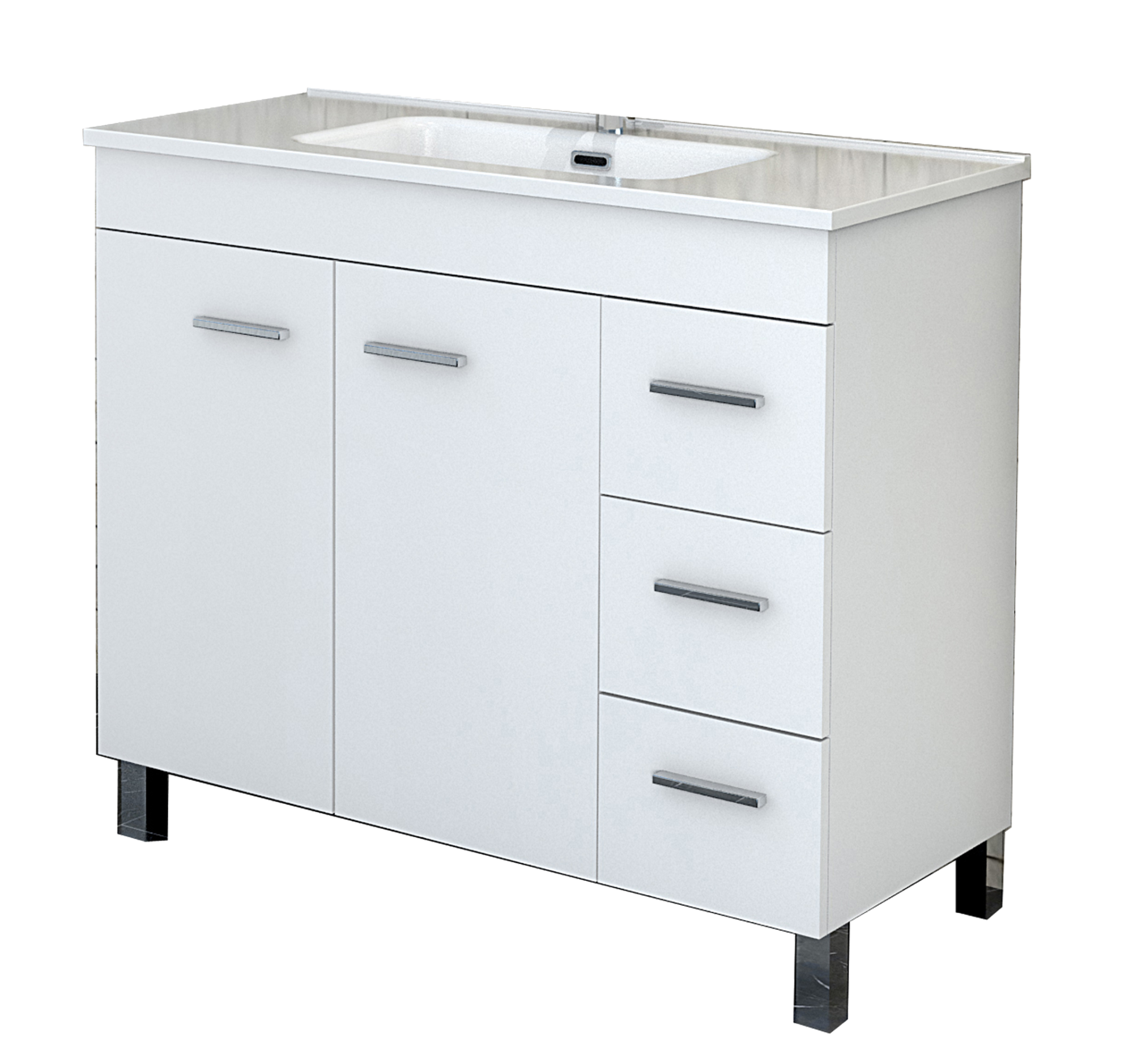 Mueble de baño Cream blanco 90 x 45 cm | Leroy Merlin