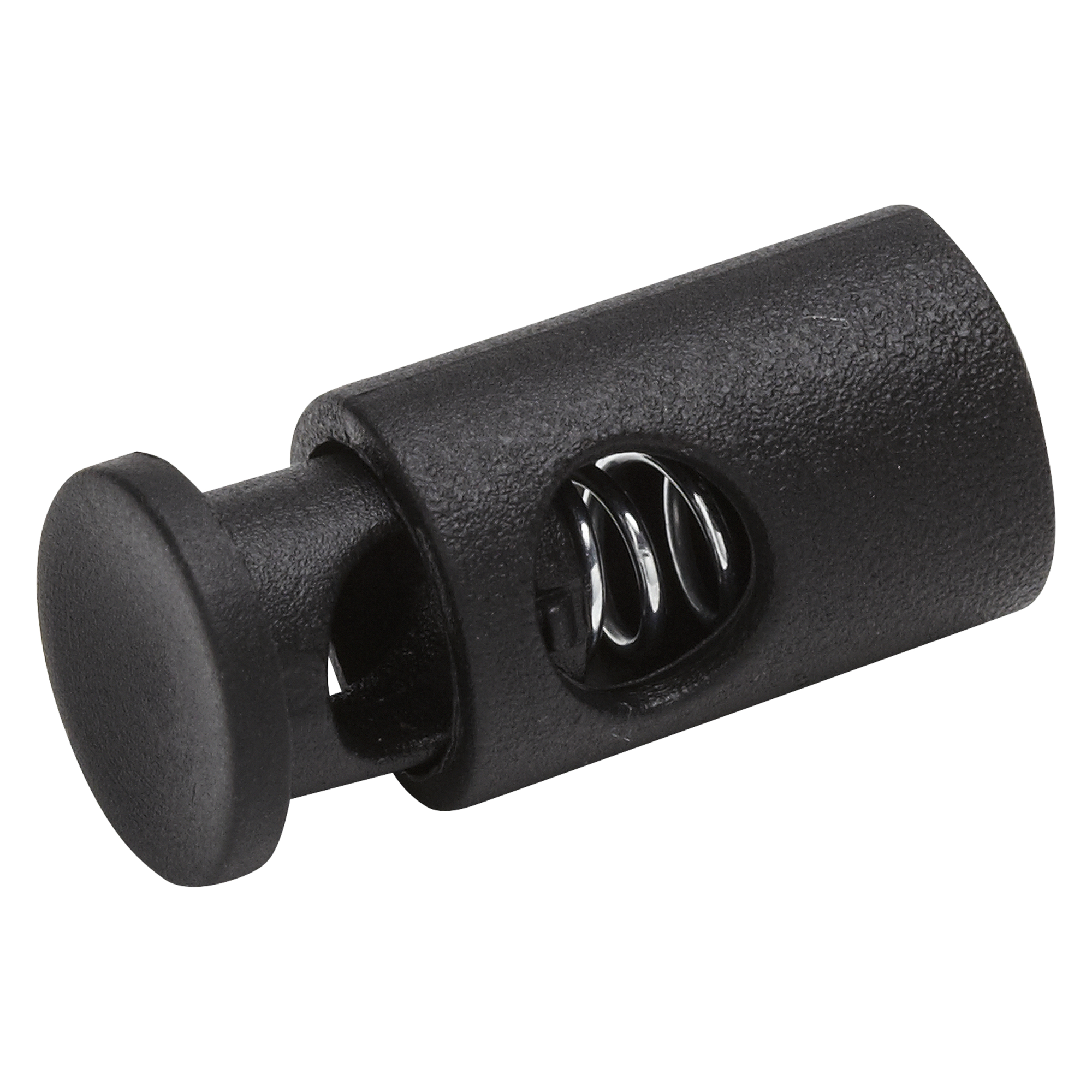 4 piezas abrazadera para cable con pulsante en poliamida negro | Leroy ...