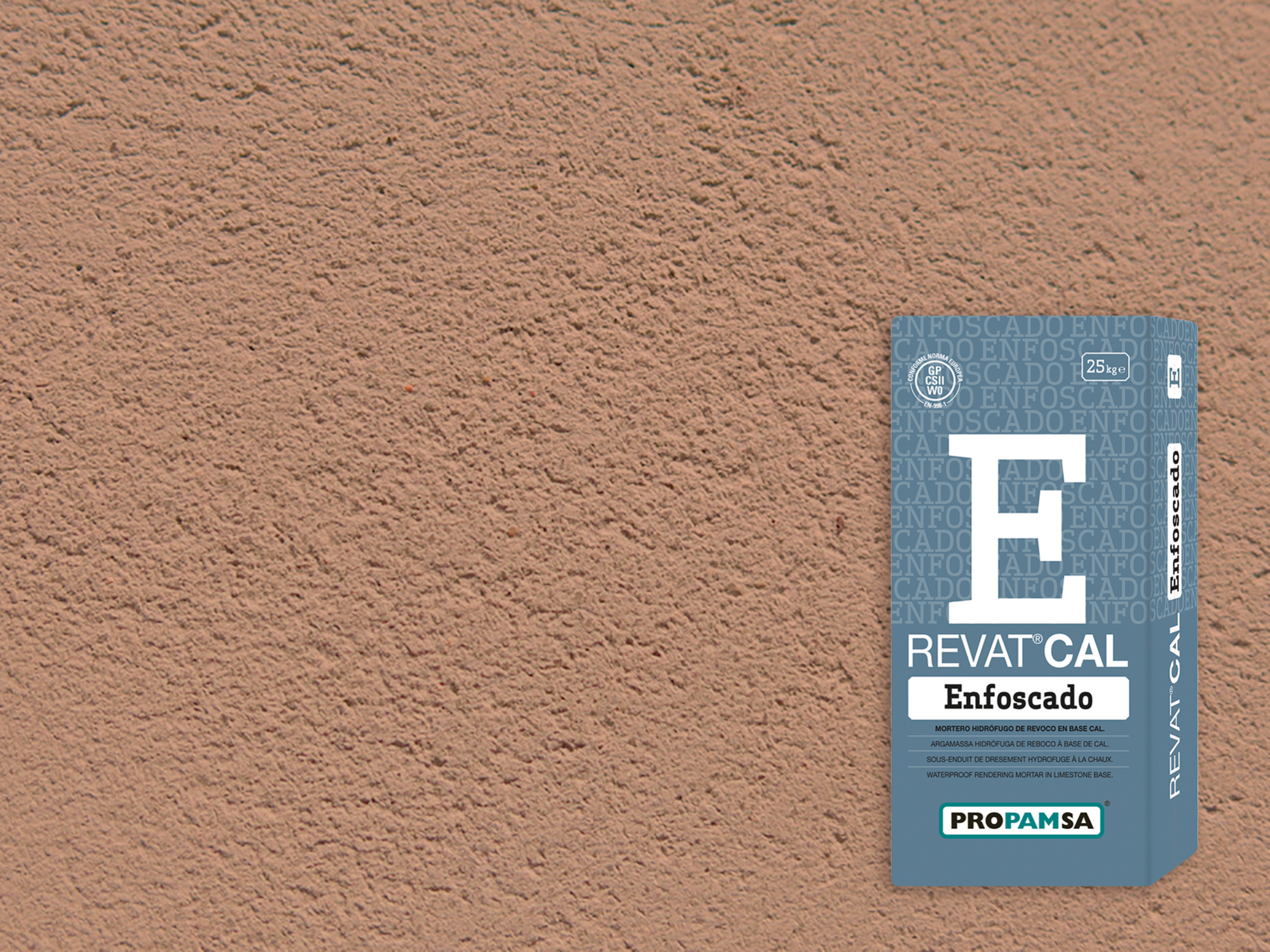 Mortero PROPAMSA Revat Cal Enfoscado teja 25 kg | Leroy Merlin