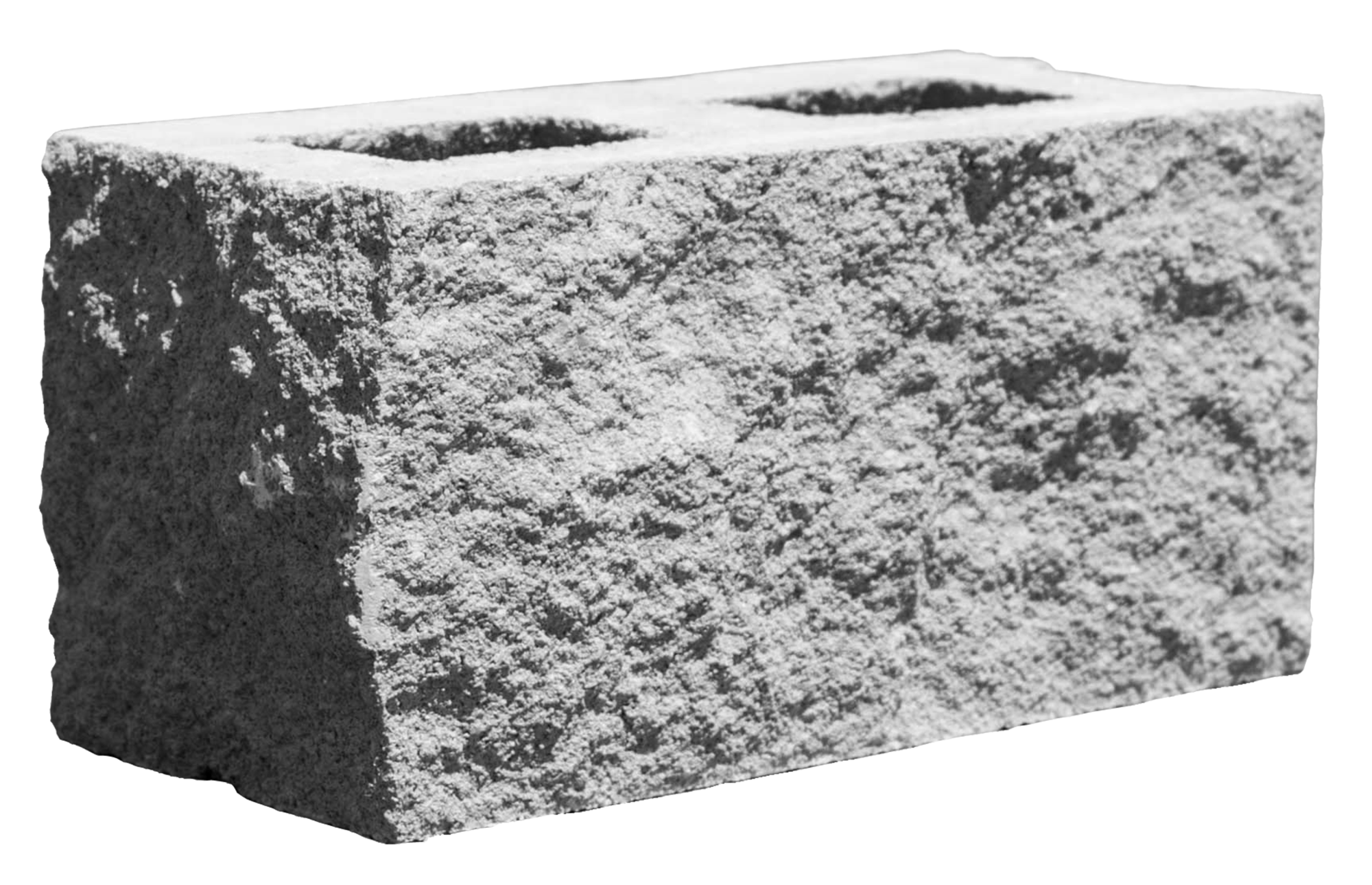 Bloque de hormigón split blanco 39x19x19 cm | Leroy Merlin