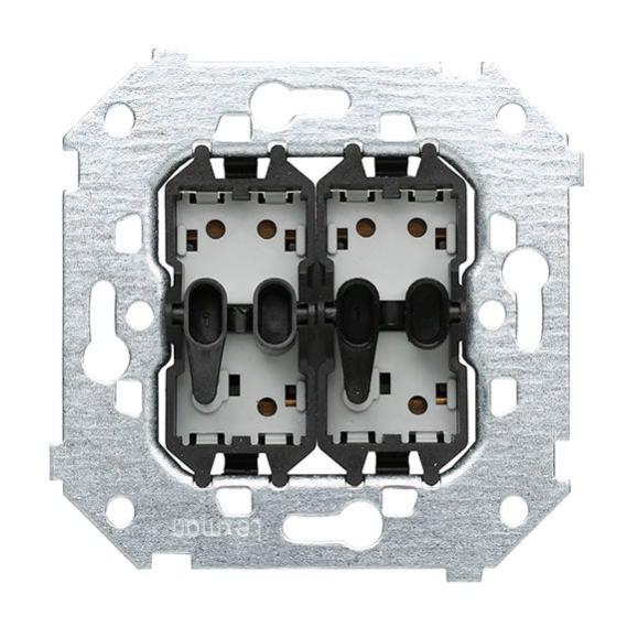 Interruptor doble LEXMAN Color blanco | Leroy Merlin