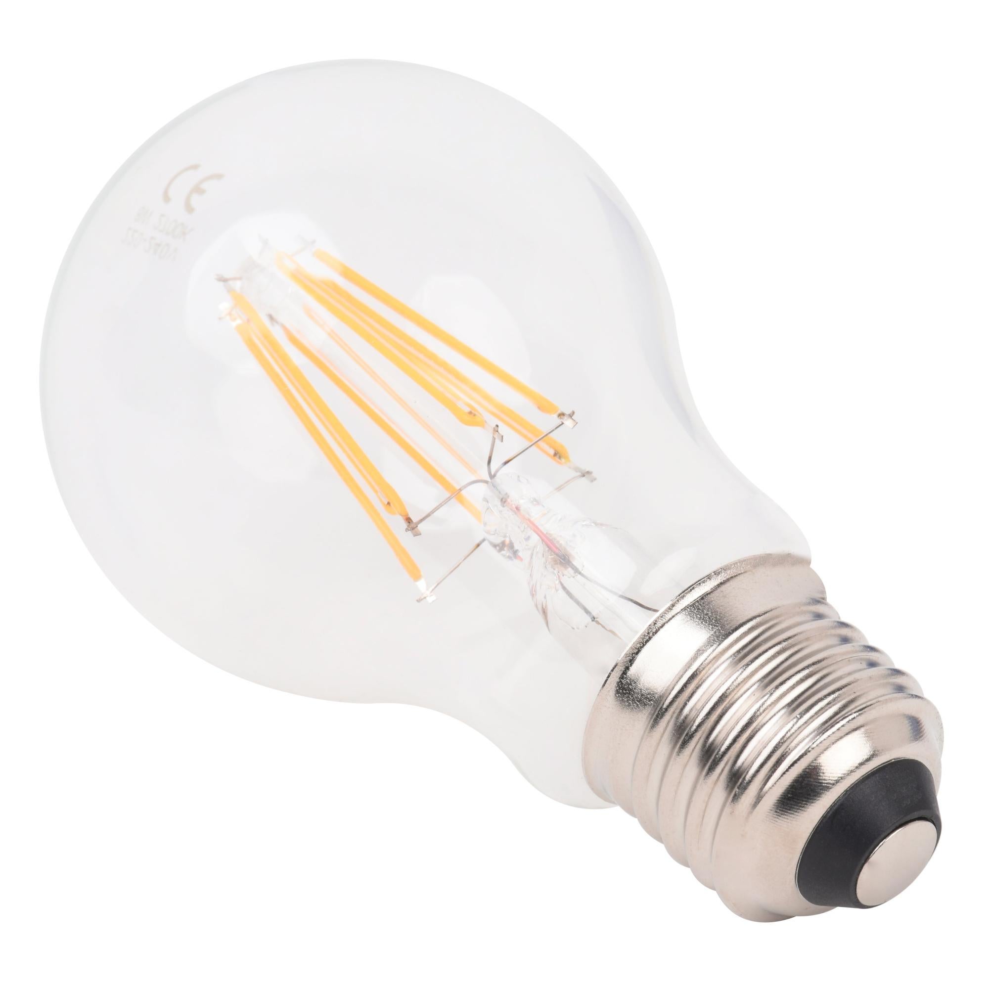 Bombilla LED filamento E27 estándar 1055 lúmenes 8.5W de 2700k LEXMAN ...