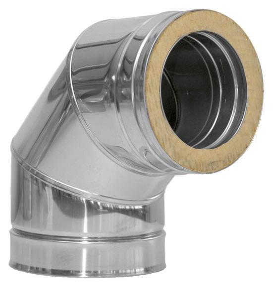 Curva de acero inoxidable de 130 de diámetro | Leroy Merlin