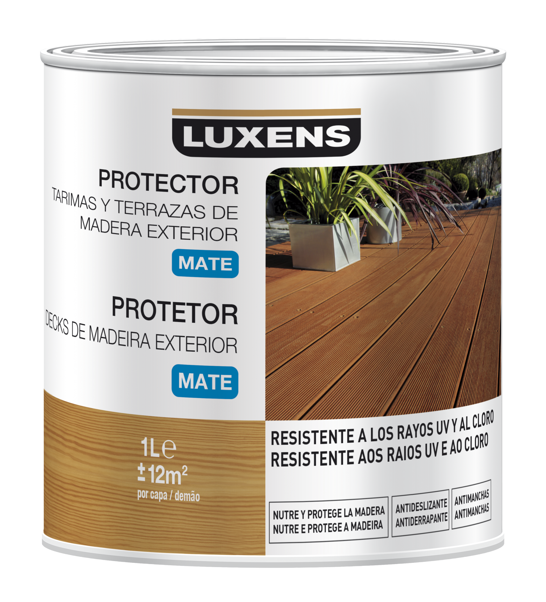 Protector de tarimas LUXENS 1 l teca | Leroy Merlin