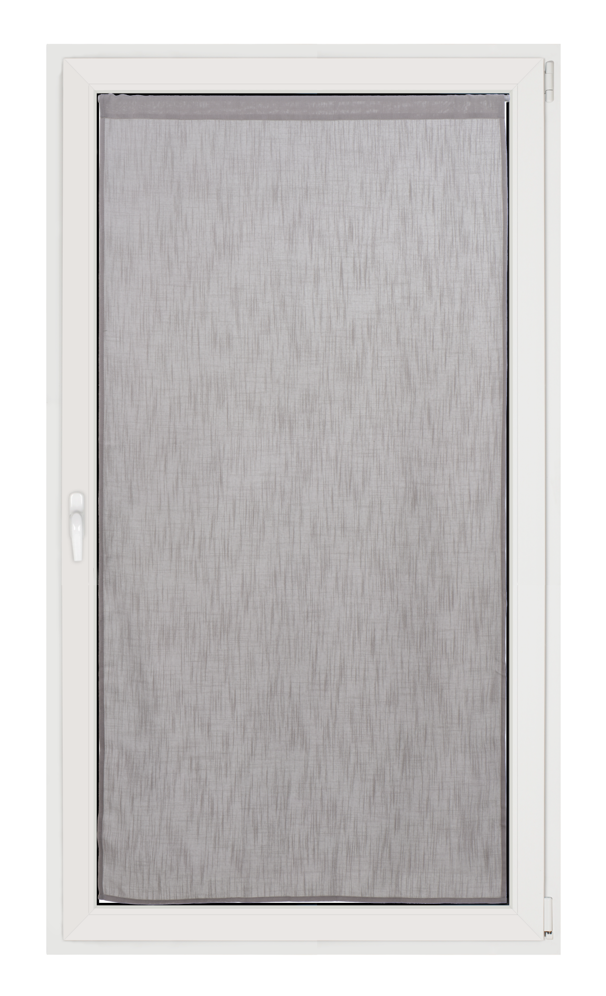 Visillo tendinaacabado en pasabarras Nali liso beige de 80 x 160 cm ...