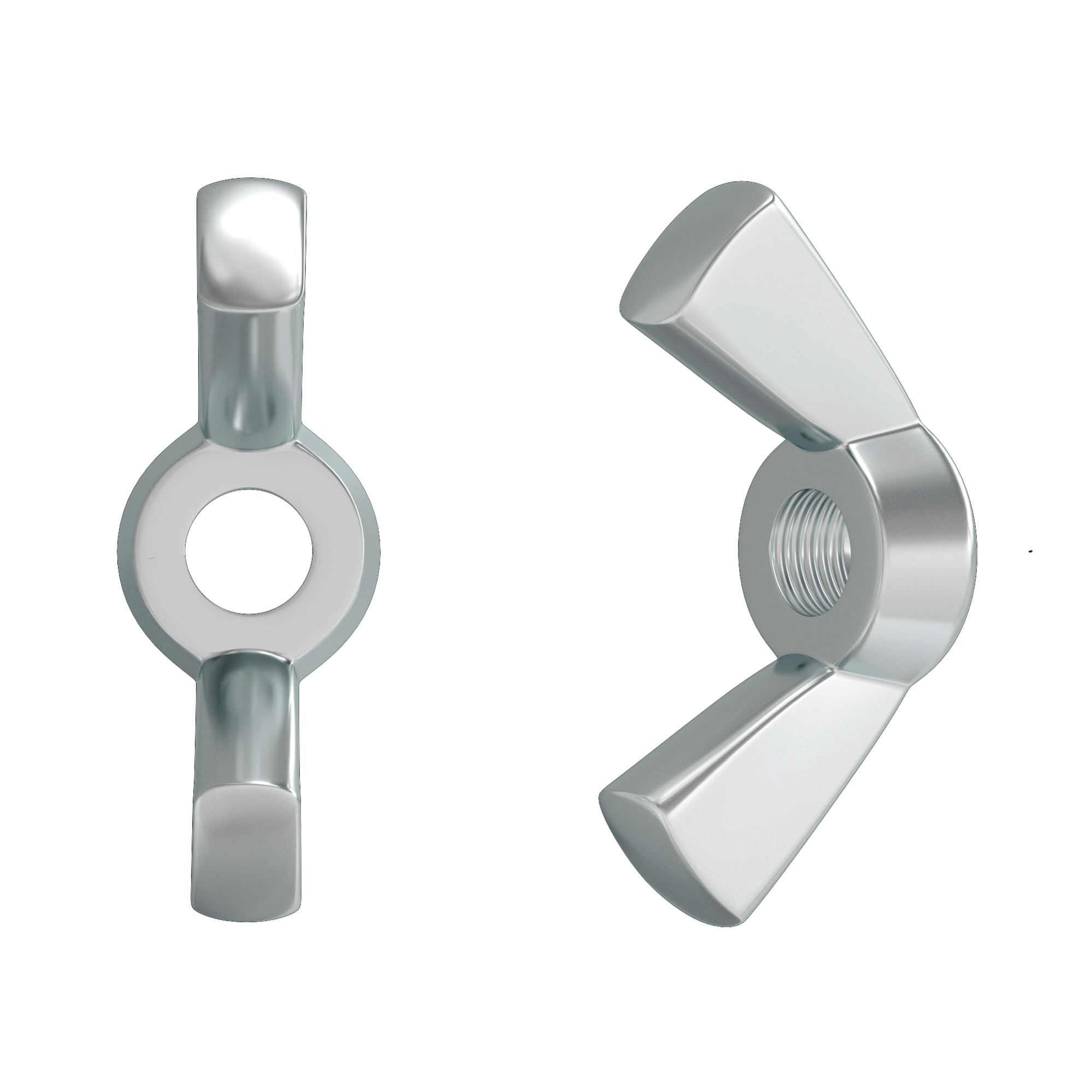 4 tuerca mariposa de acero inoxidable galvanizado Ø 6 mm | Leroy Merlin