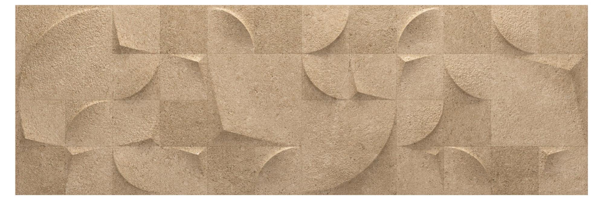 Azulejo efecto relieve marrón mate 30x90 cm Reine | Leroy Merlin