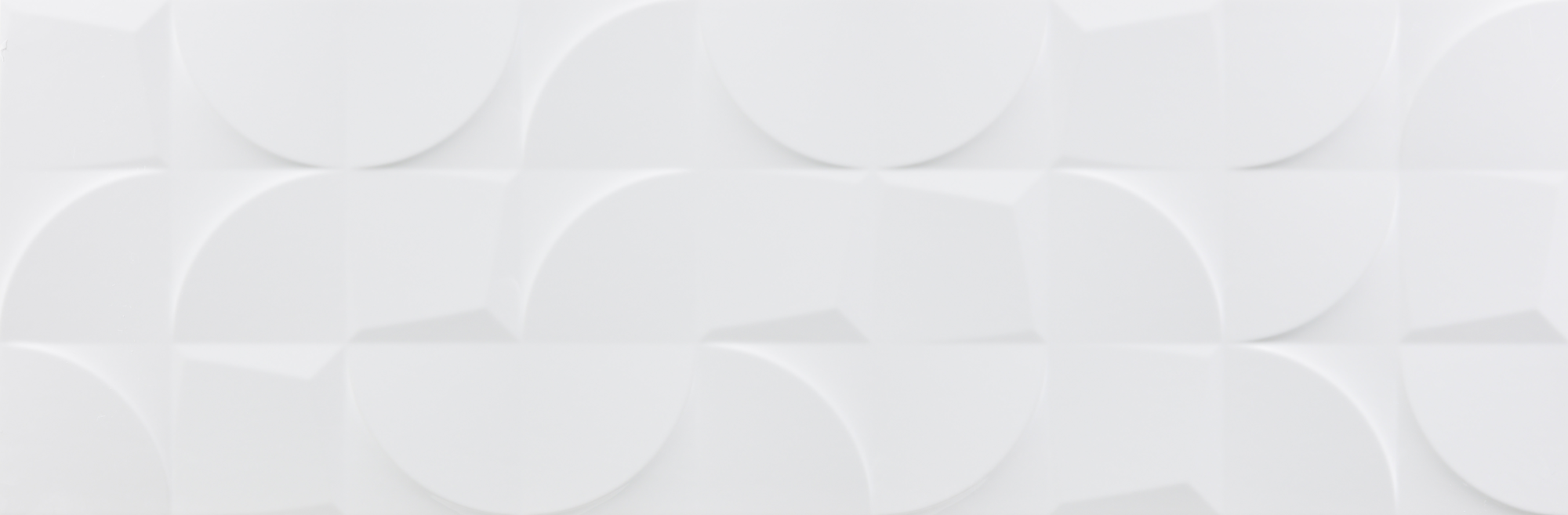 Azulejo cerámico Bianchi efecto relieve blanco 30x90 cm | Leroy Merlin