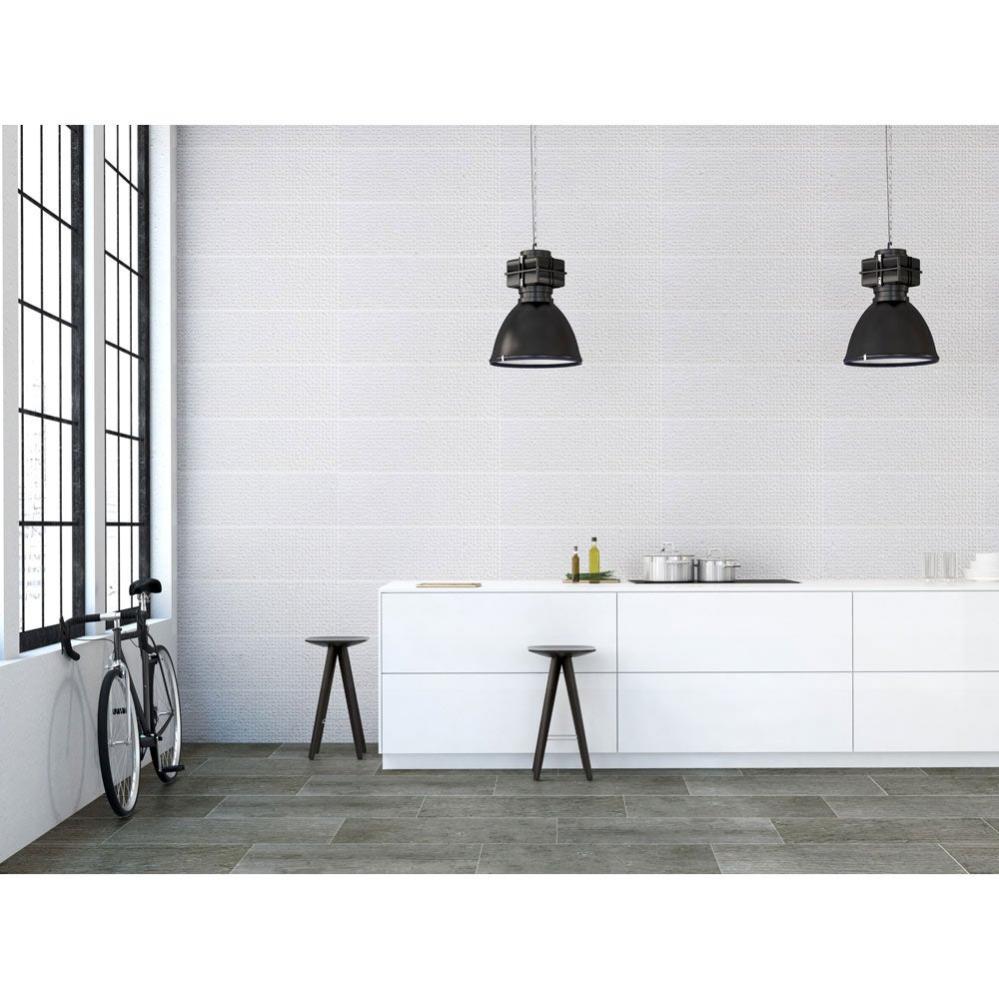 Azulejo efecto relieve blanco mate 30x90 cm Bianchi TAU CERAMICA ...