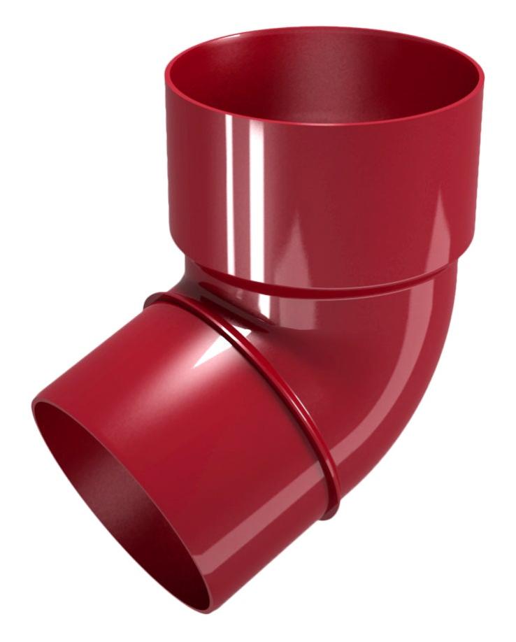 Codo para bajante de PVC de 67° burdeos y ø 80 mm | Leroy Merlin