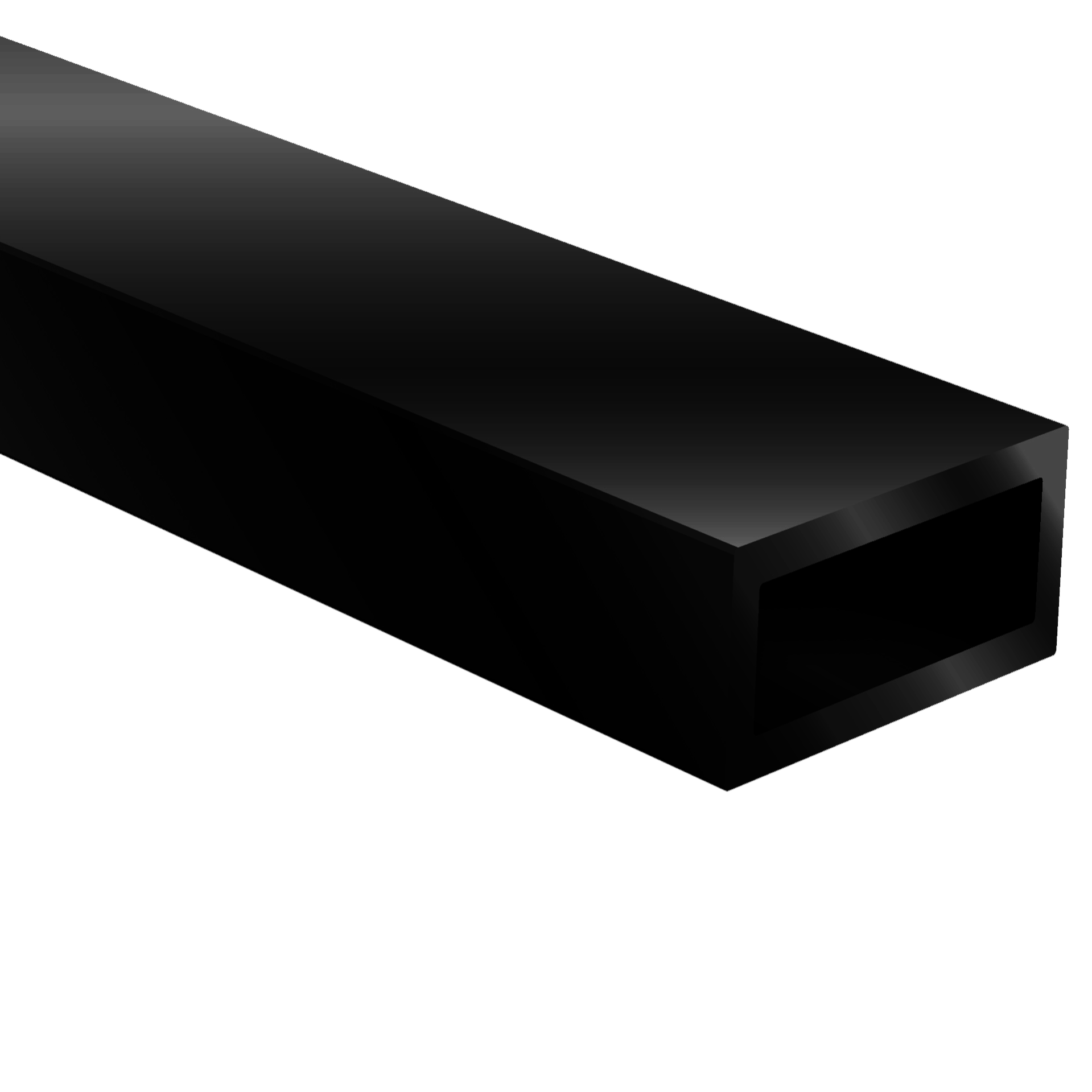 Perfil rectangular 60x40x2000 mm negro mate | Leroy Merlin