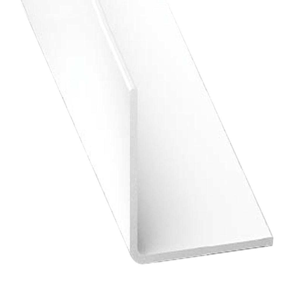 Perfil forma ángulo de pvc blanco, Alt.2.5 x An.2.5 x L.100 cm | Leroy ...