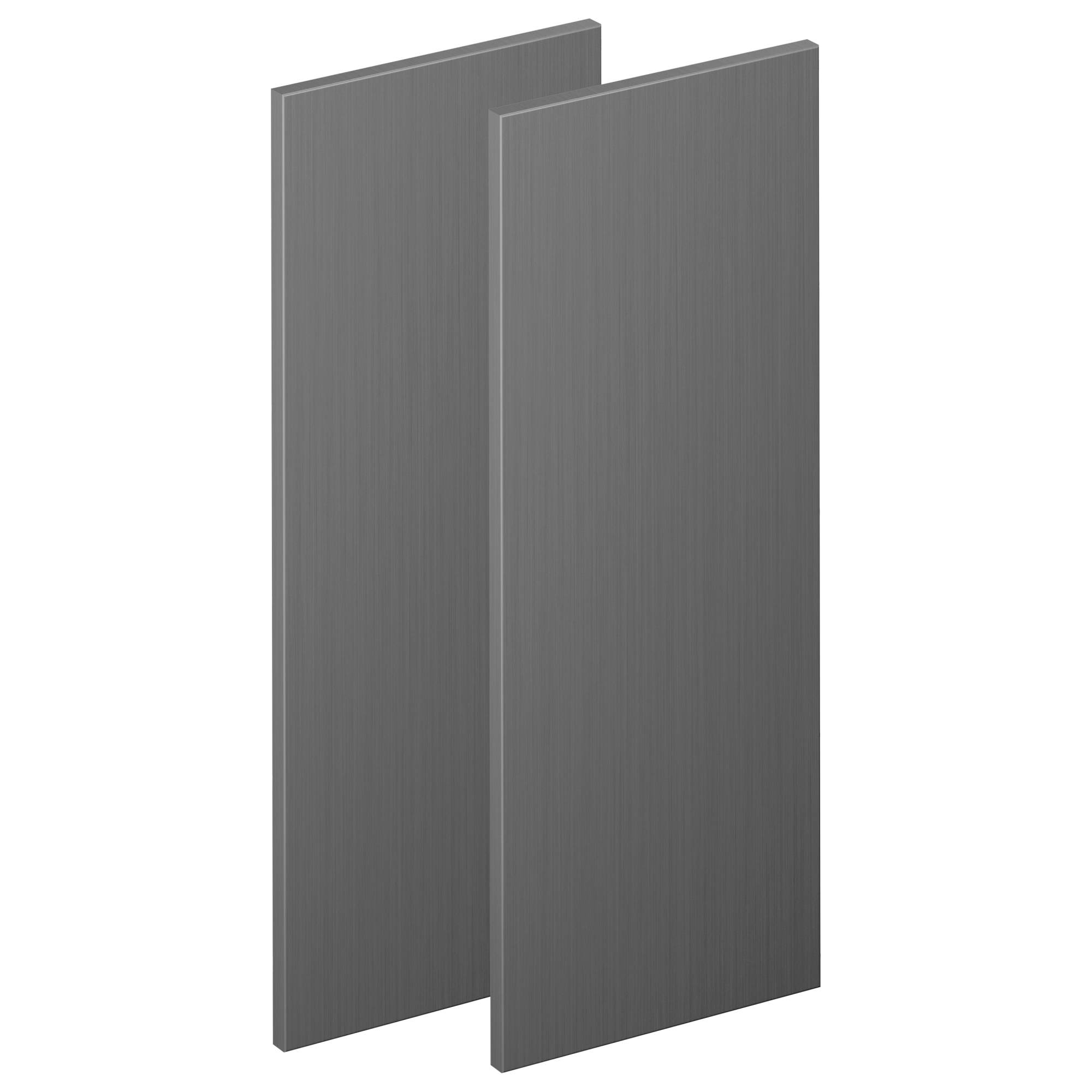 Puerta de cocina angular alto Detroit gris 29,8x76,5 cm | Leroy Merlin