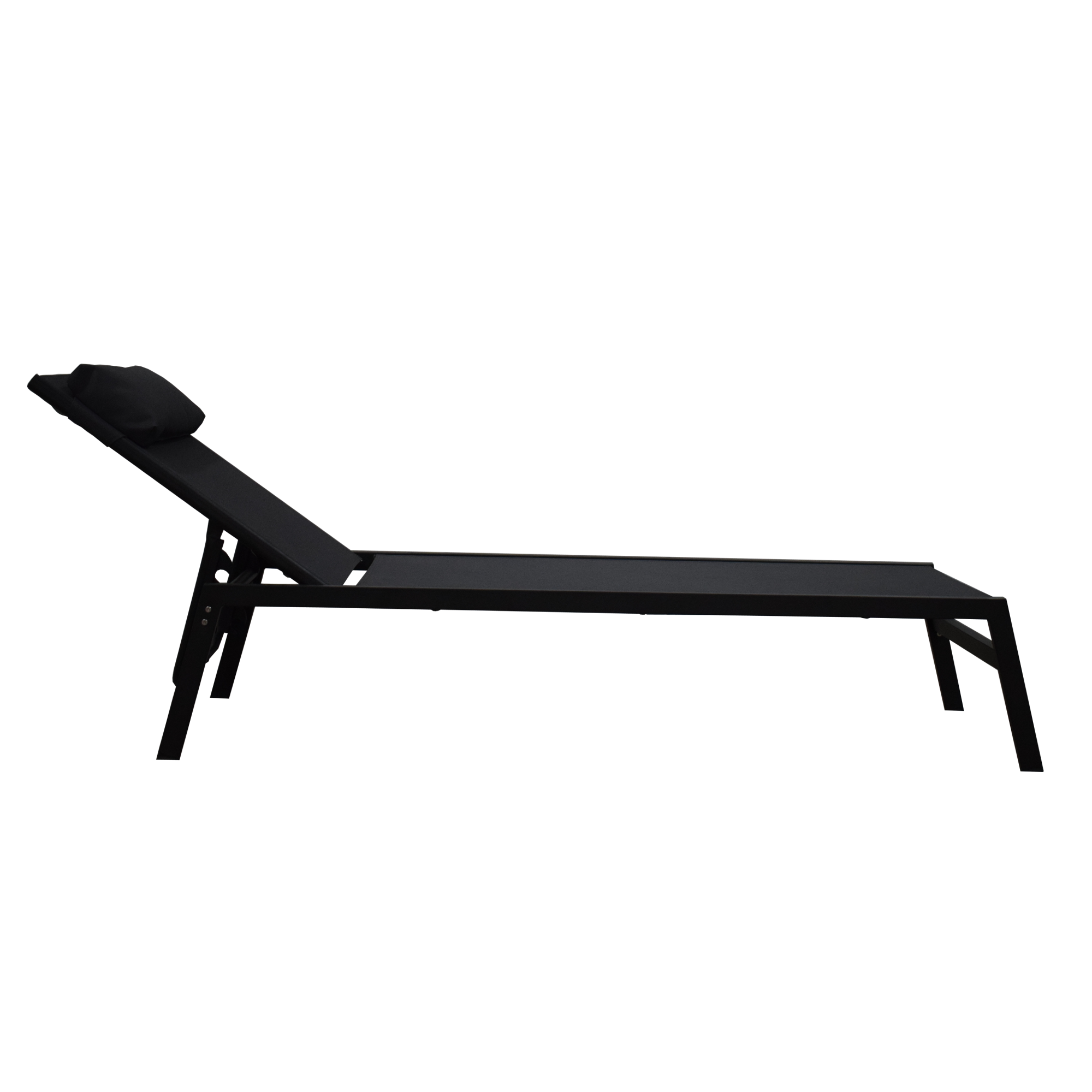 Tumbona de jardín de metal NATERIAL Riba antracita 61x33x199 cm | Leroy ...