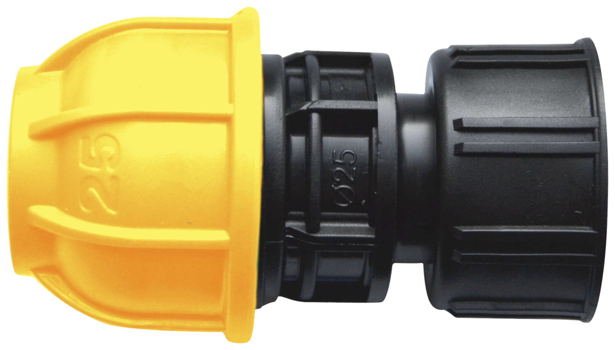 Enlace recto acanalado de polipropileno 25 mm | Leroy Merlin