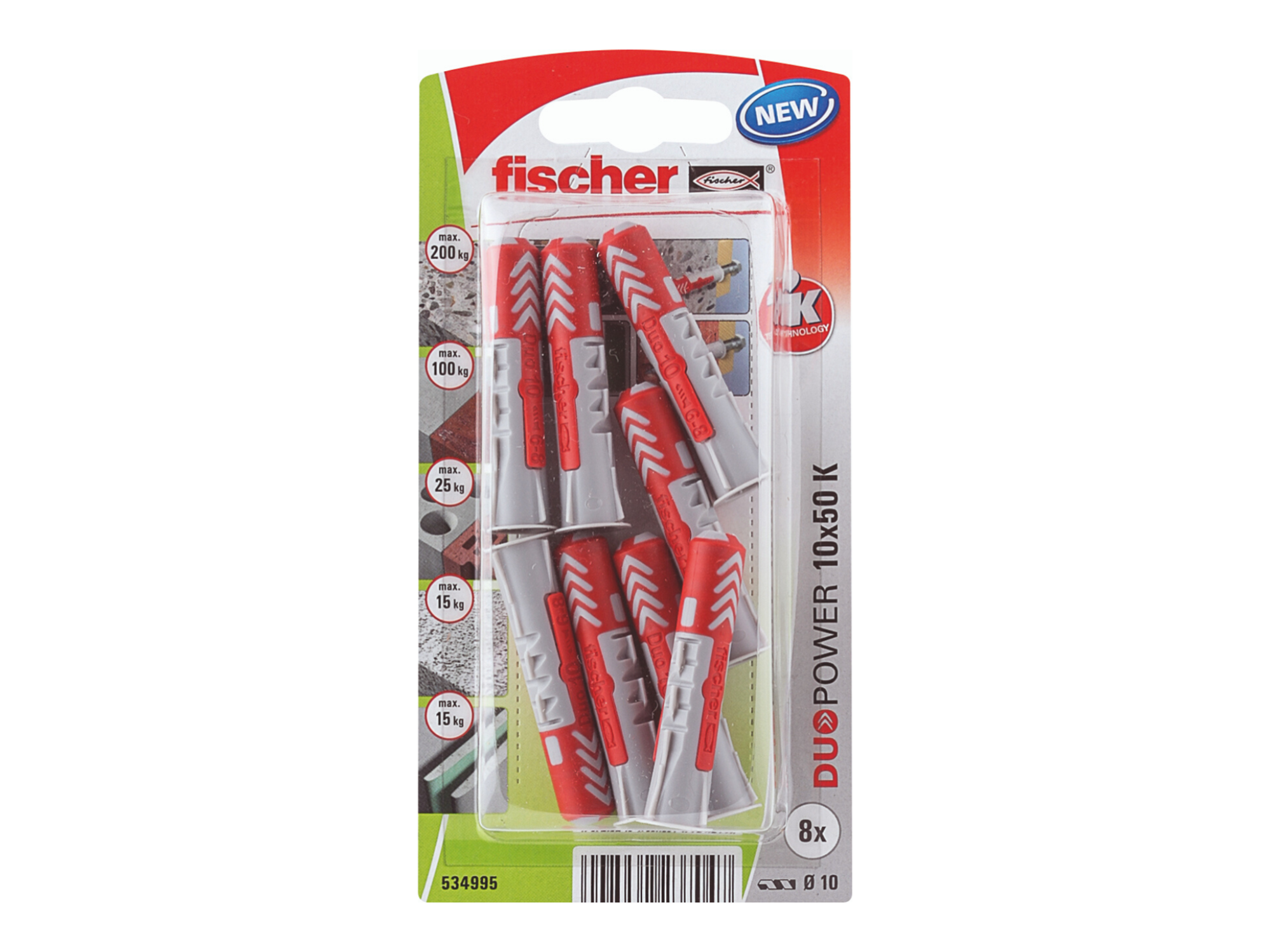 8 tacos multimaterial FISCHER DUOPOWER, ø 10 x L. 50 mm | Leroy Merlin