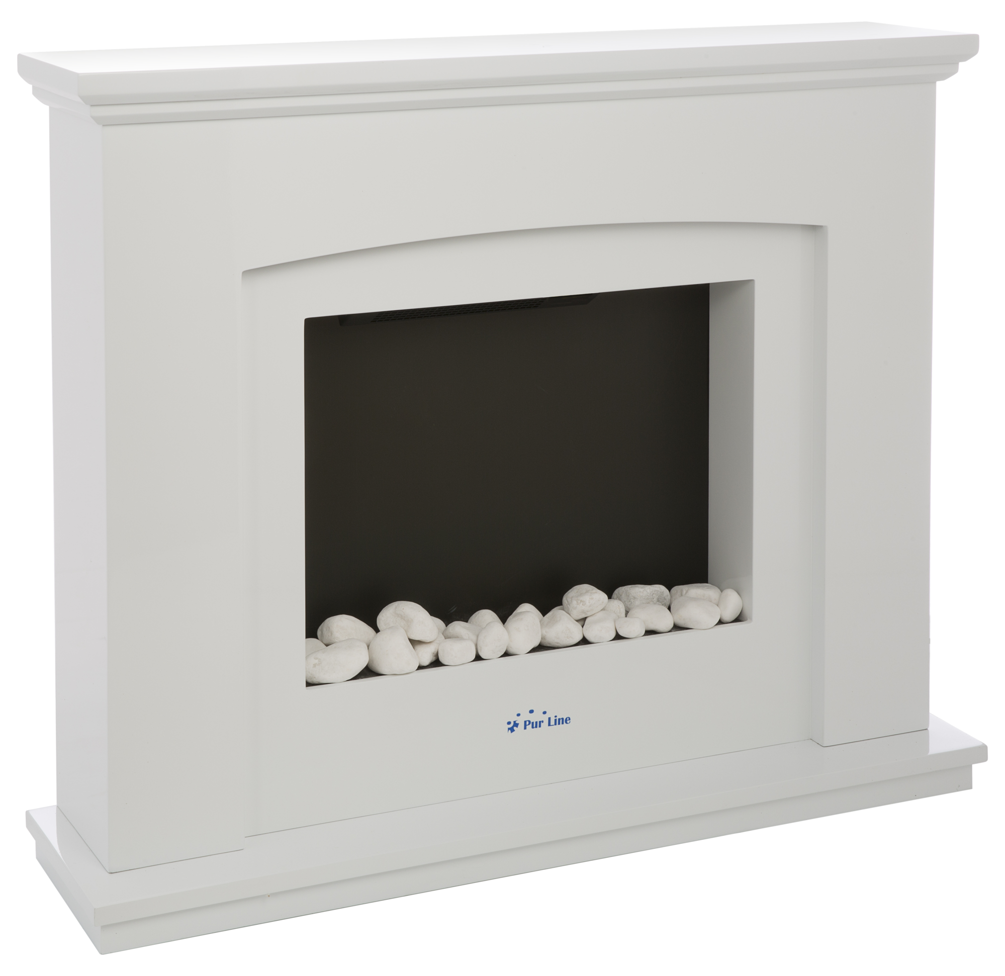 Chimenea eléctrica móvil PURLINE 2000 w blanco | Leroy Merlin