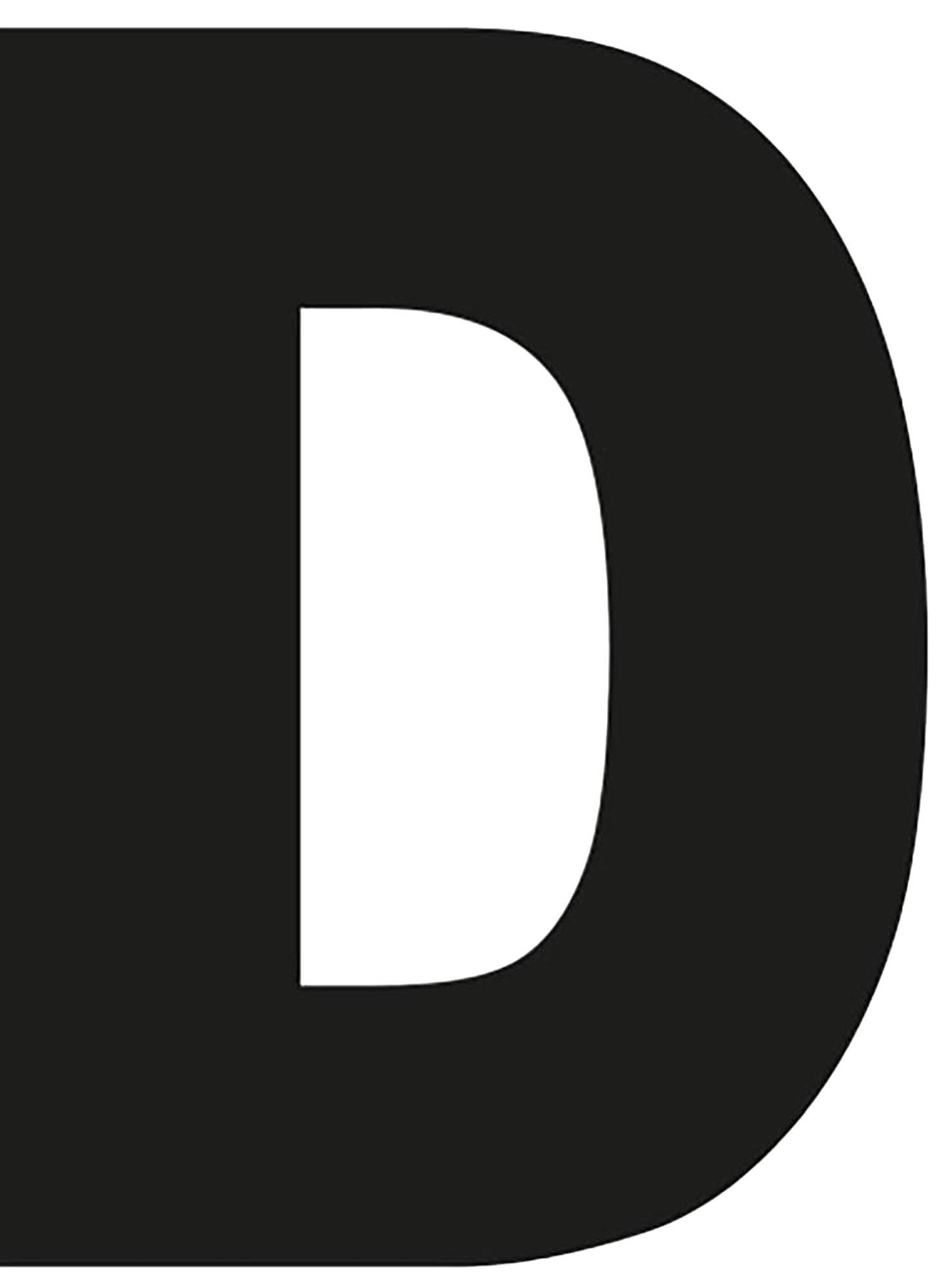 Letra D adhesiva color negro 5 cm | Leroy Merlin