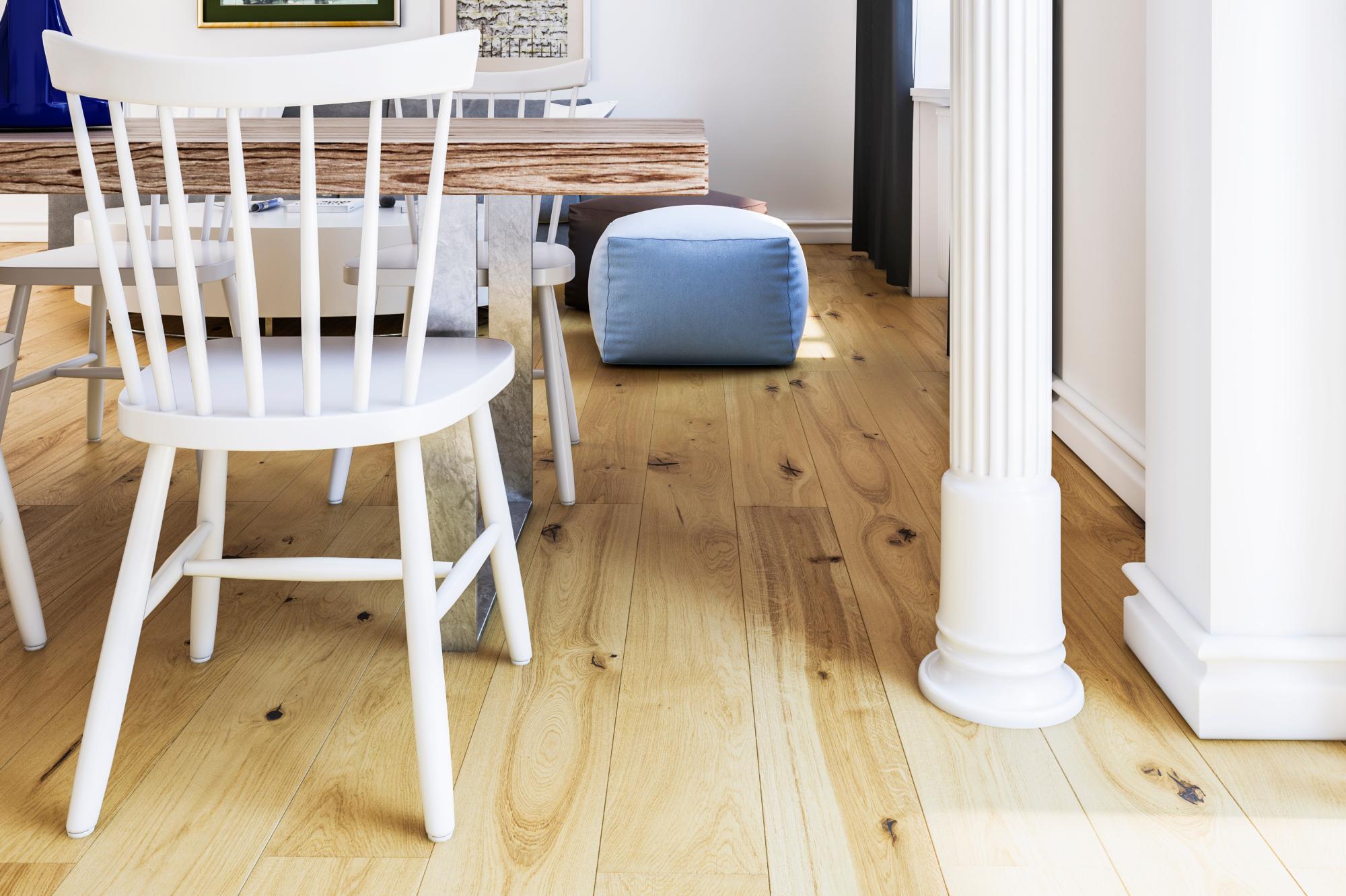 Parquet multicapa Rustic Rustic roble natural satinado 198x19.8 cm ...
