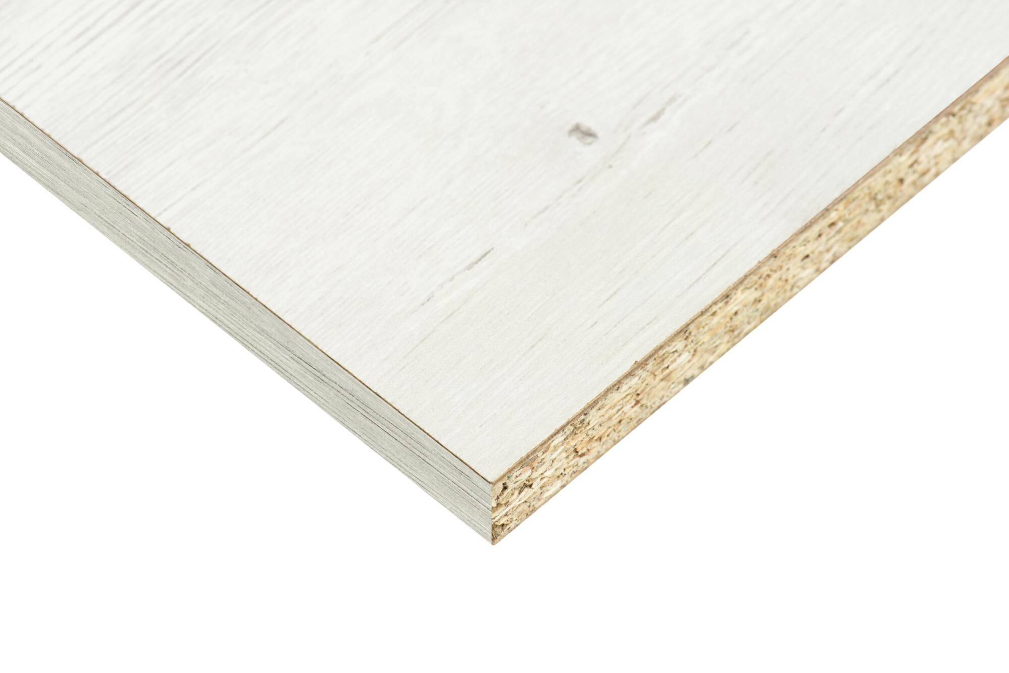 Tablero aglomerado blanco dafne 2 cantos de 59,7x244x1,6 cm ...