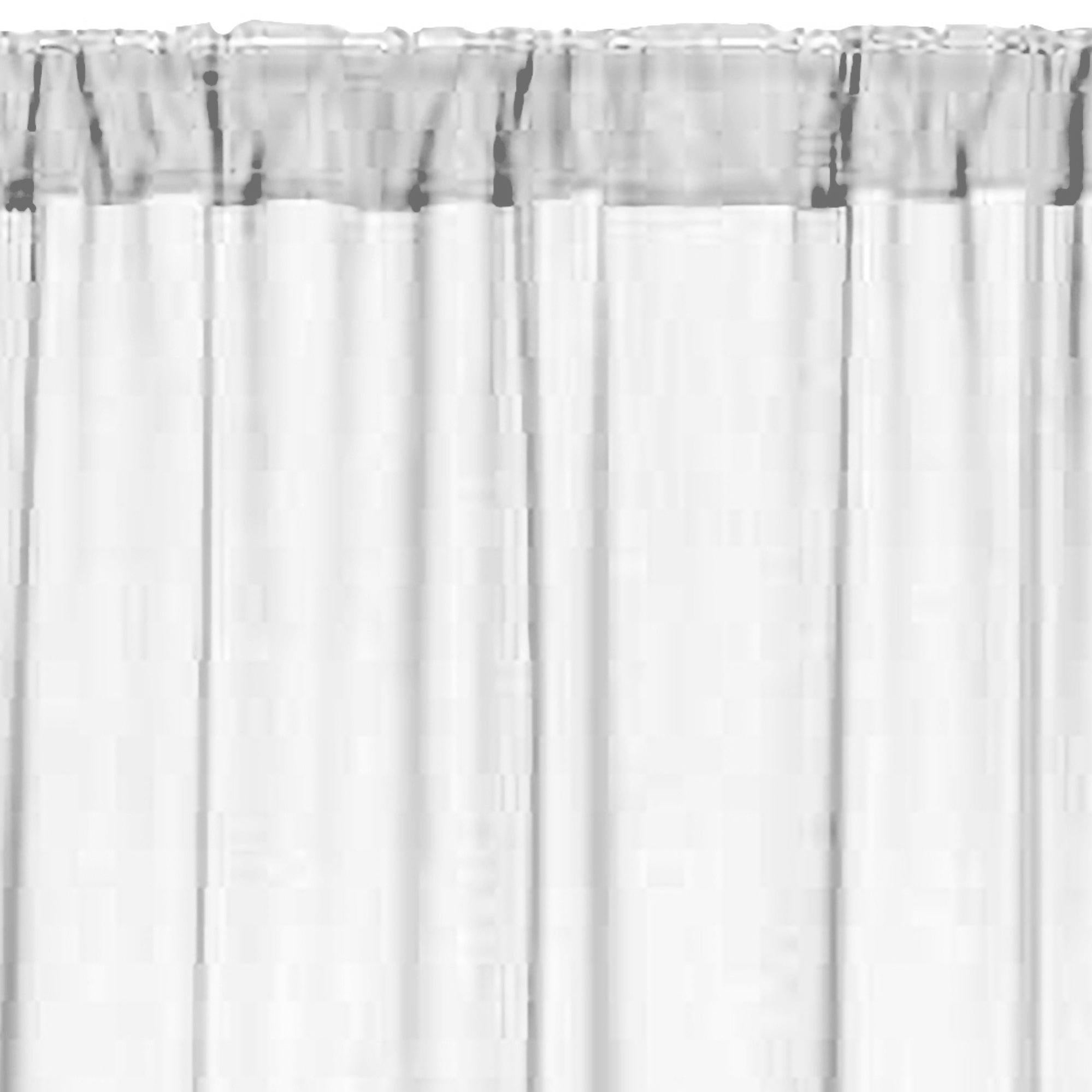 Visillo cinta y trabilla Ayden lino y poliéster INSPIRE liso blanco ...