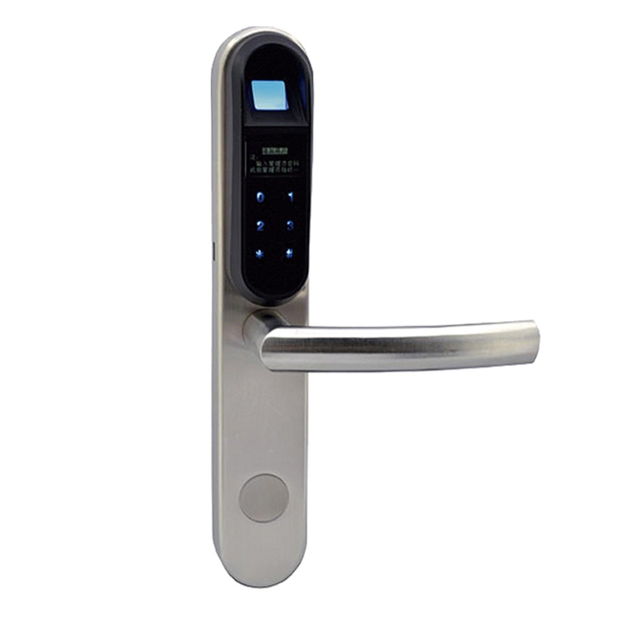 Manilla electrónica programable con teclado y huella digital apertura ...