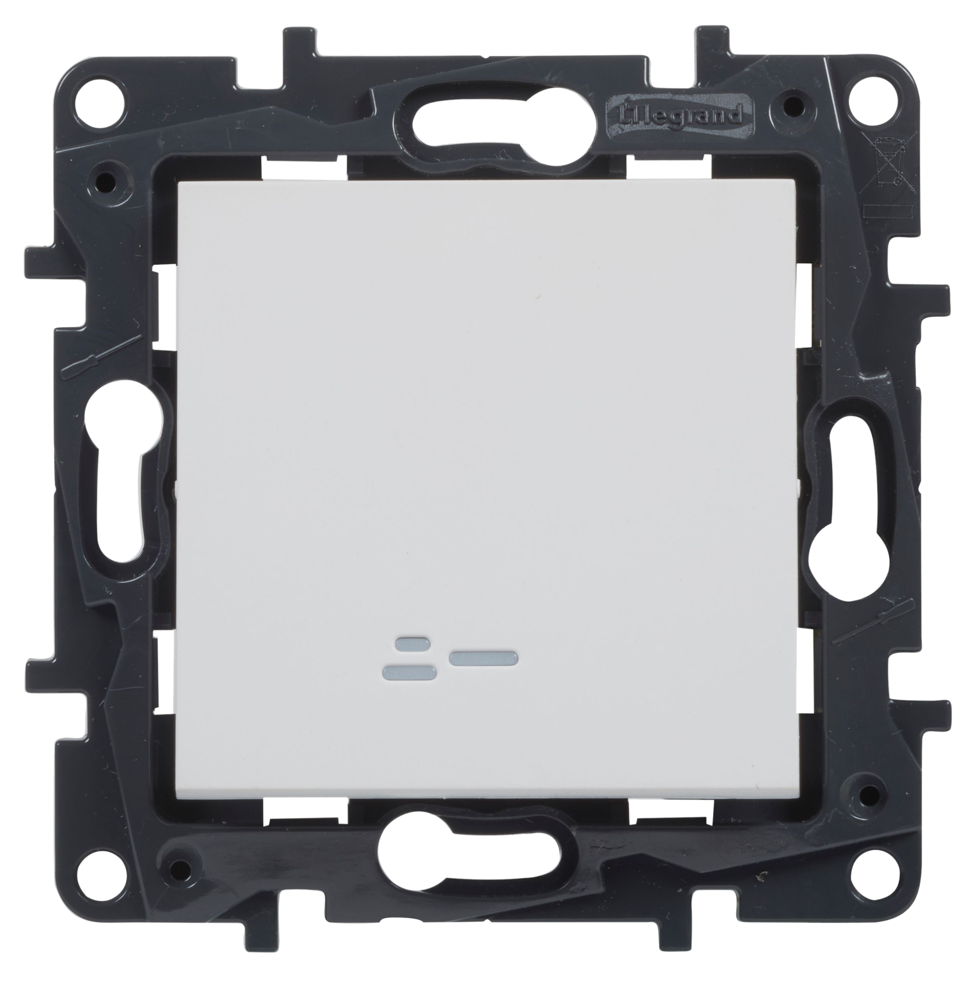Interruptor con LED LEGRAND Niloé Step blanco | Leroy Merlin