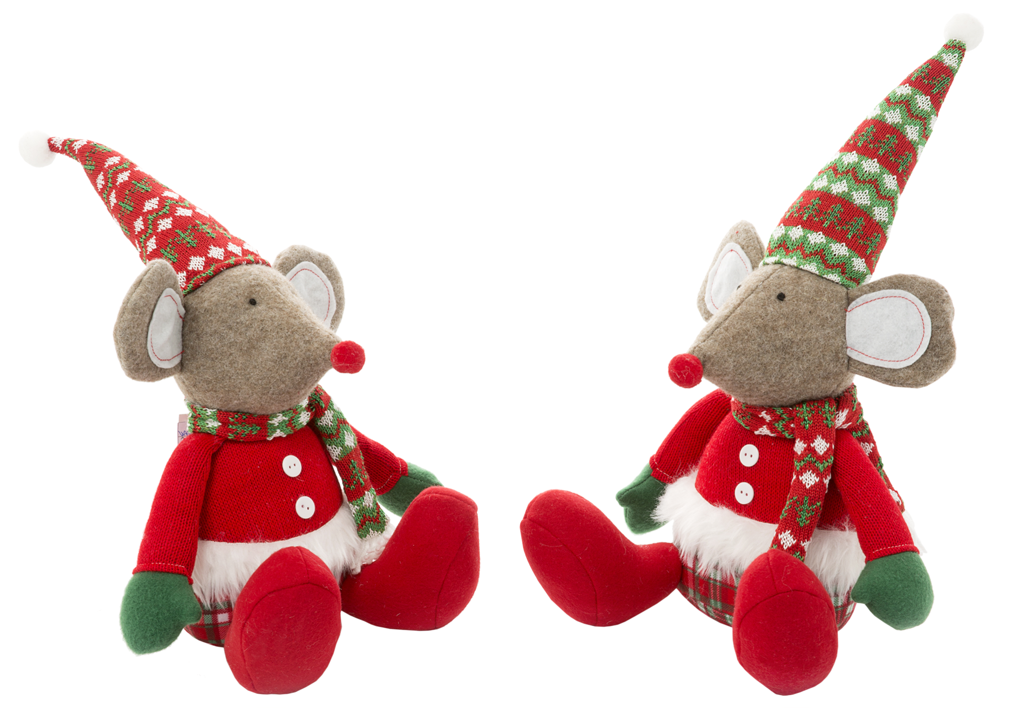 Figura de ratón navideño 33 cm | Leroy Merlin