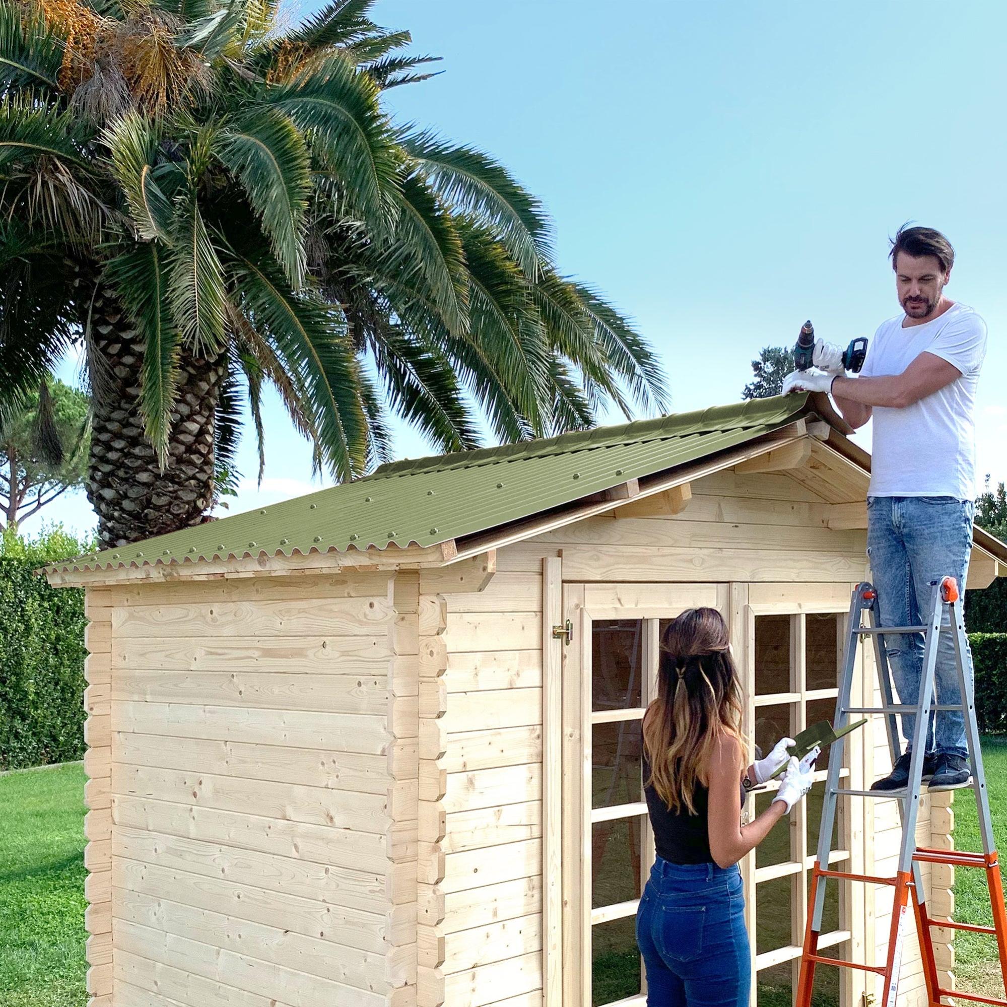 Placa ECOLINA verde oliva 2000x1100 mm | Leroy Merlin