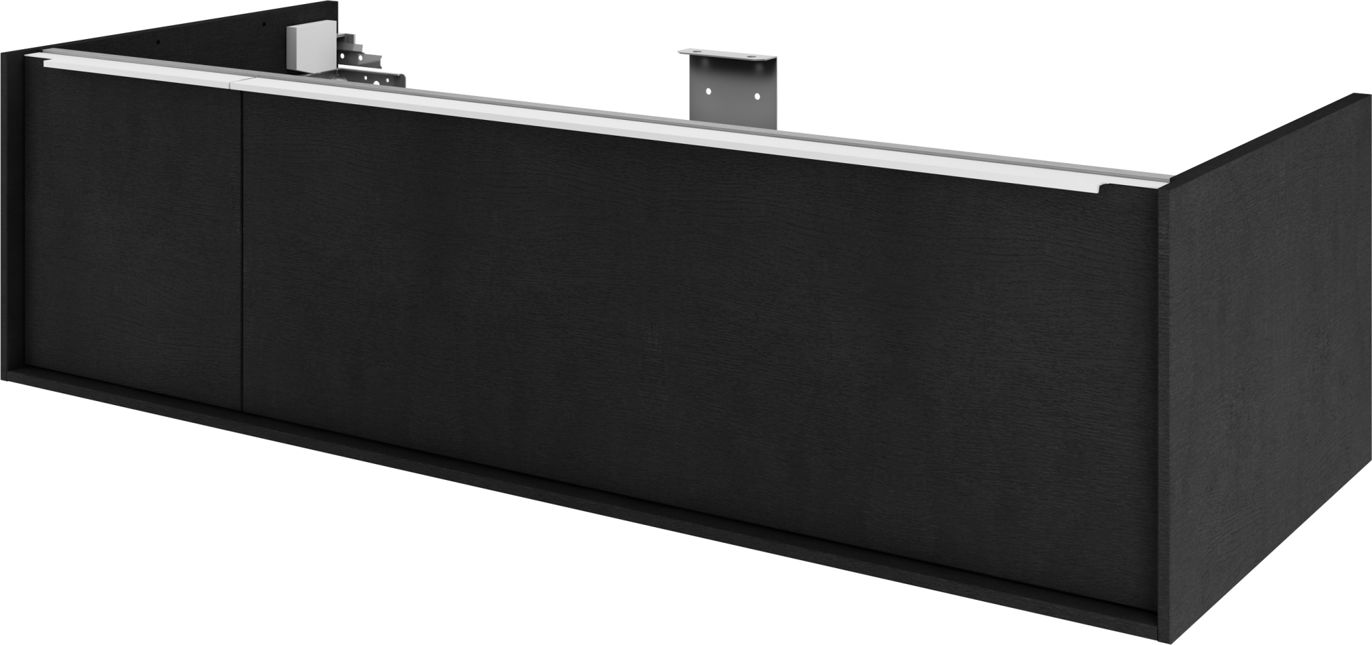 Mueble de baño Neo efecto madera negra 120 x 48 cm | Leroy Merlin