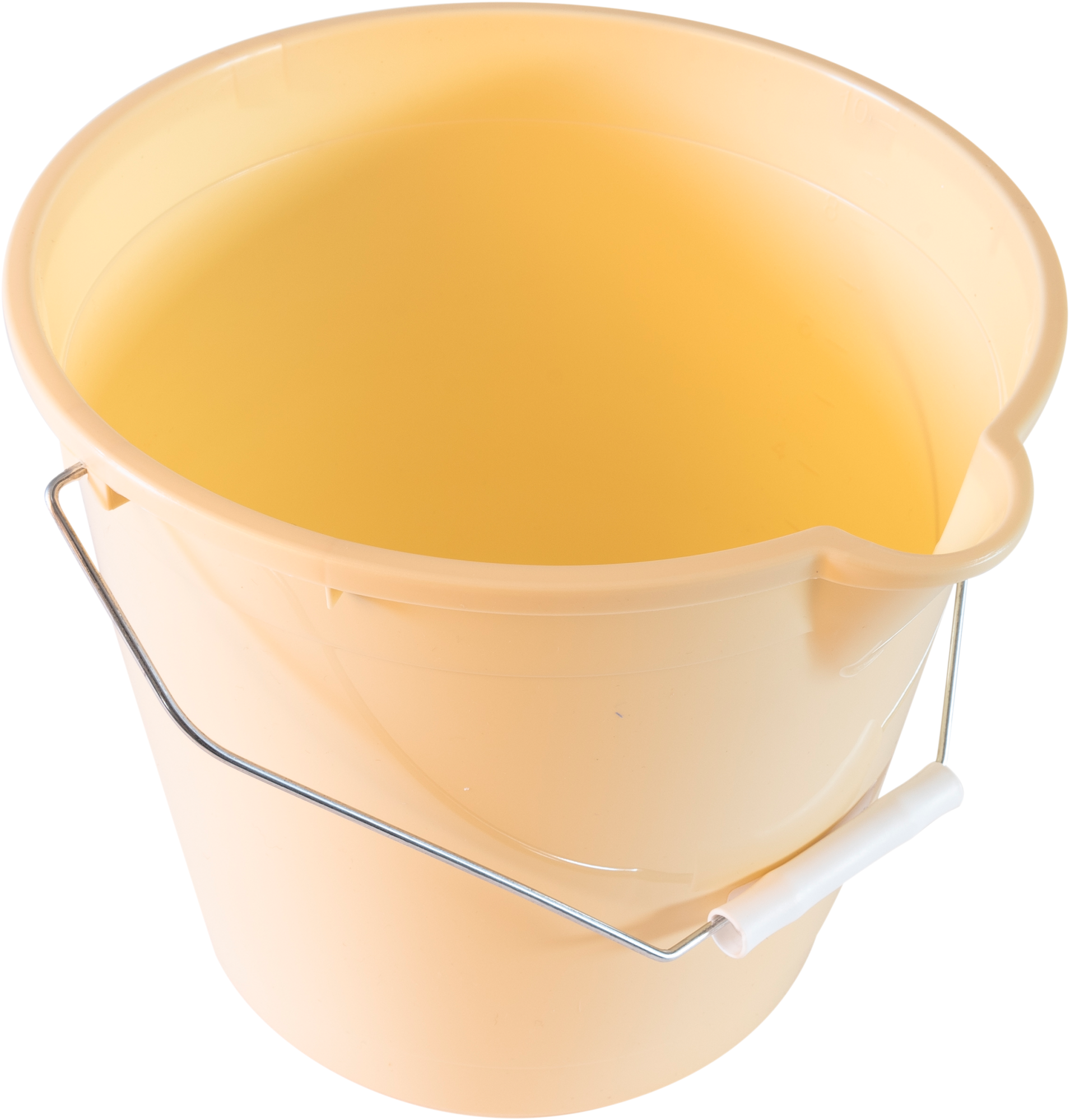 Cubo con asa de metal 10L beige | Leroy Merlin