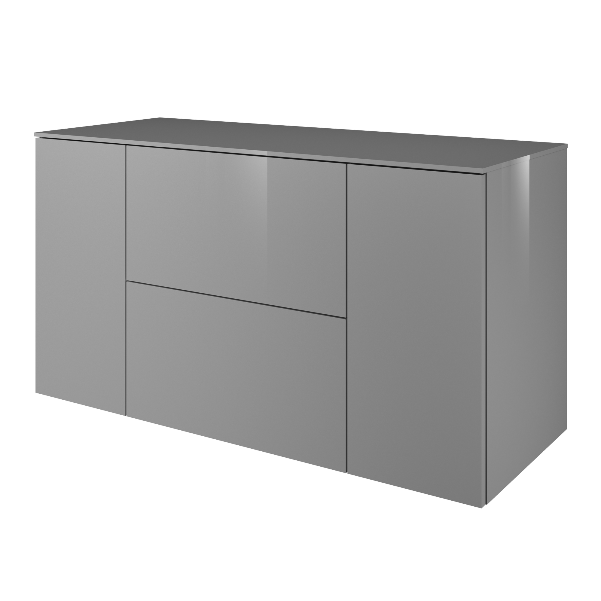 Mueble de baño Neo gris 120 x 48 cm | Leroy Merlin