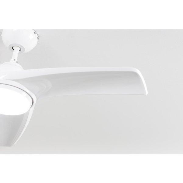Ventilador de techo con luz motor DC INSPIRE Aruba Plus blanco 112 cm ...